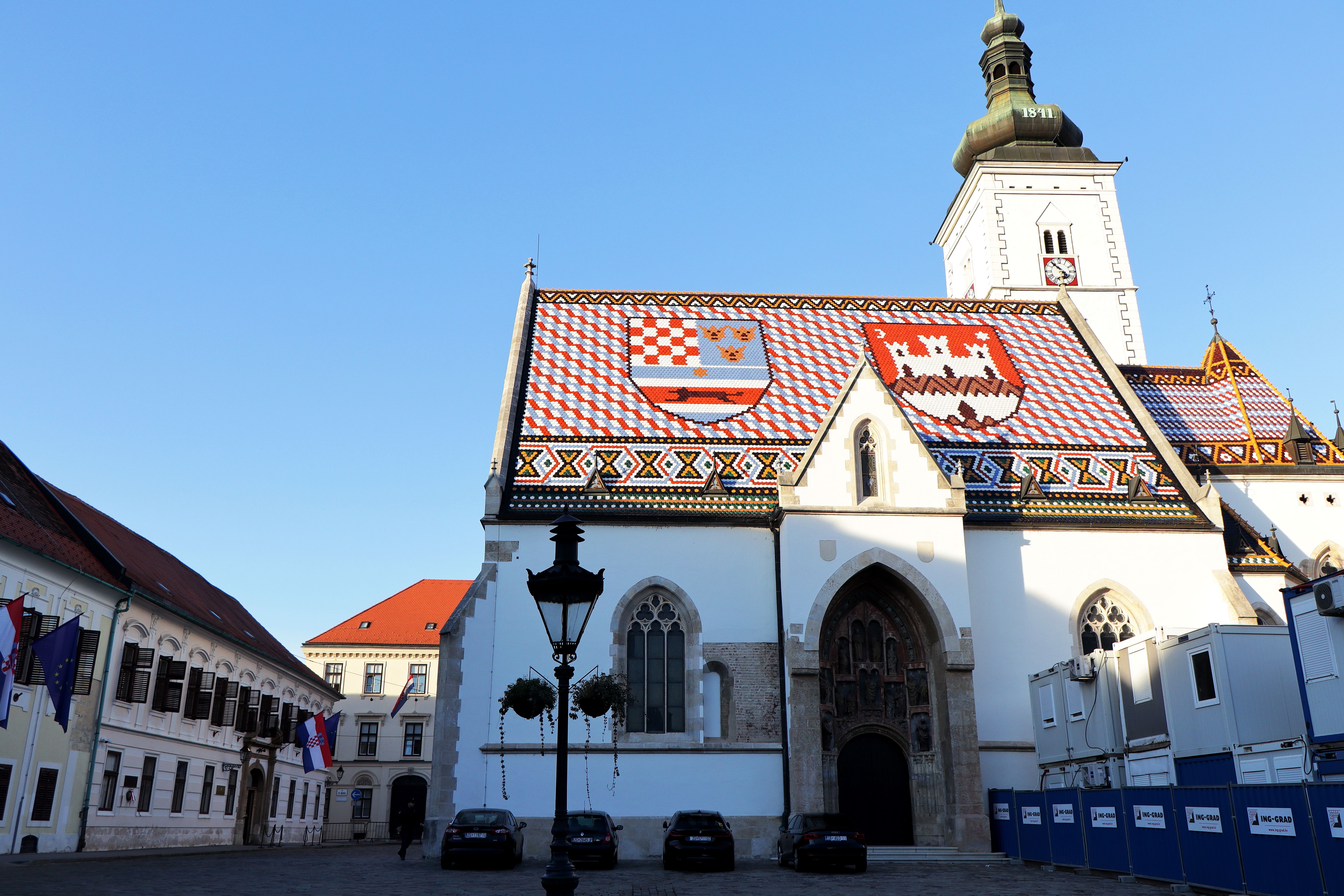St. Mark's Church in Zagreb with Iconic Roof · Free Stock Photo