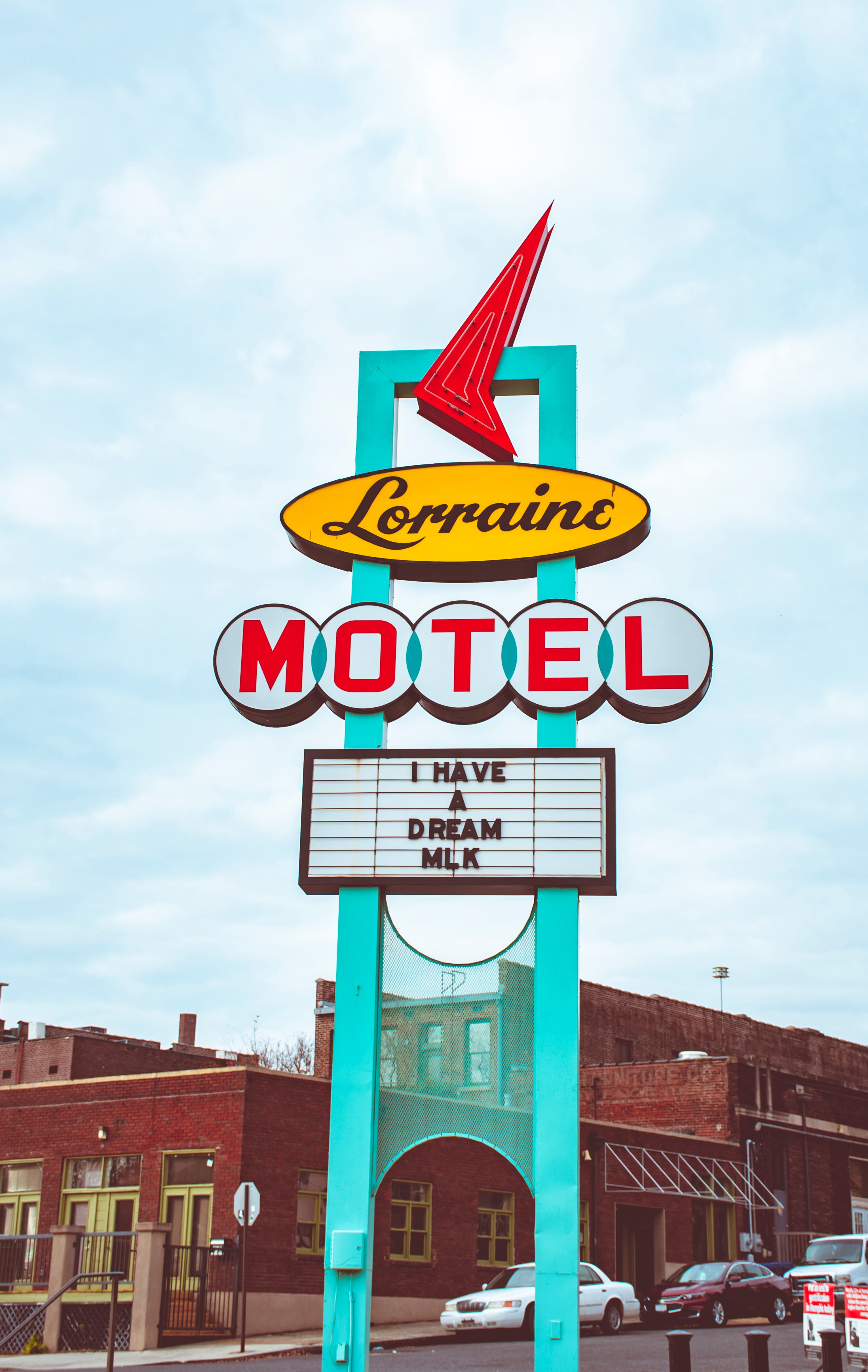 Historic Lorraine Motel Sign in Memphis · Free Stock Photo