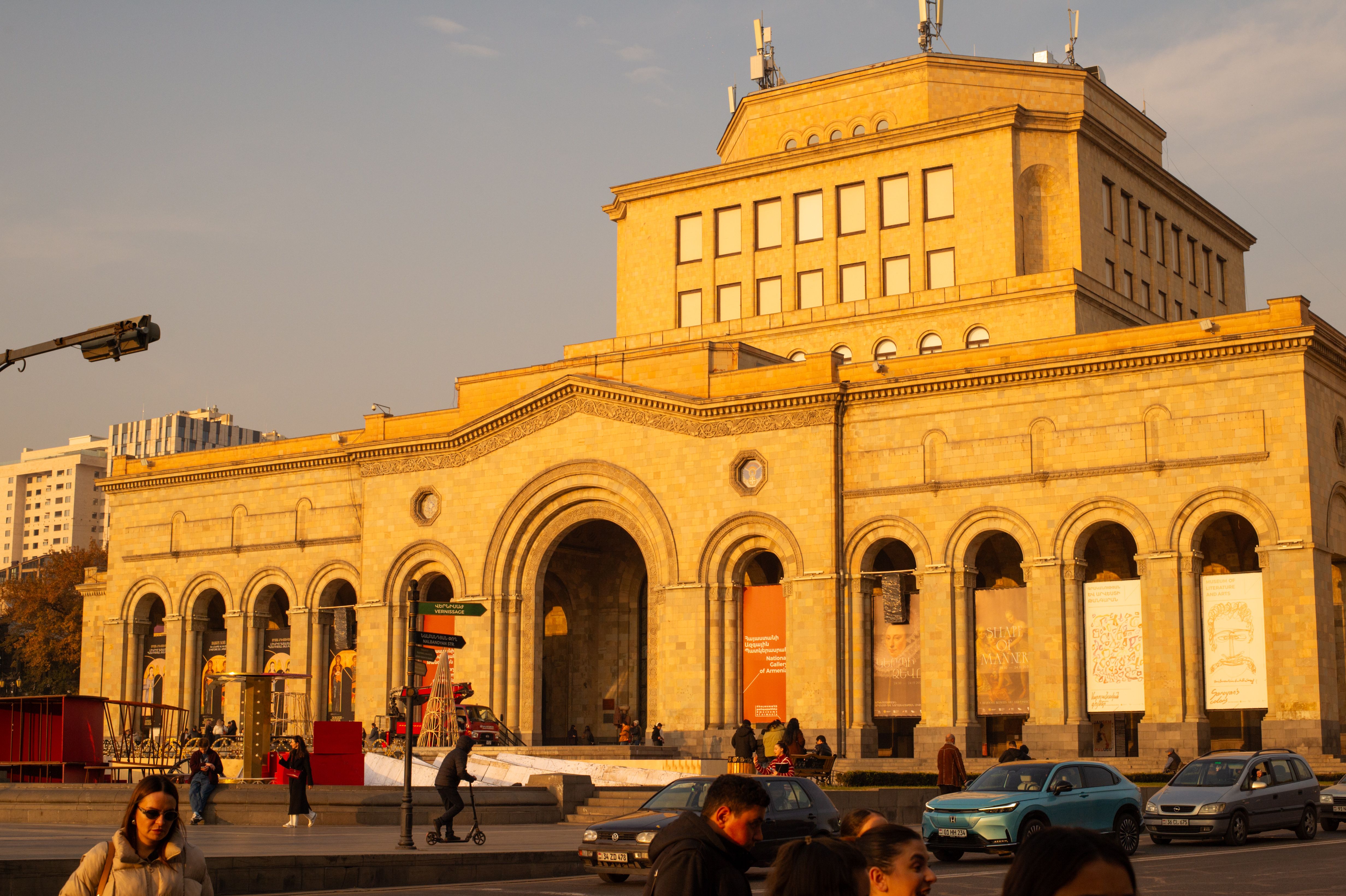 Historic Building in Yerevan at Sunset · Free Stock Photo