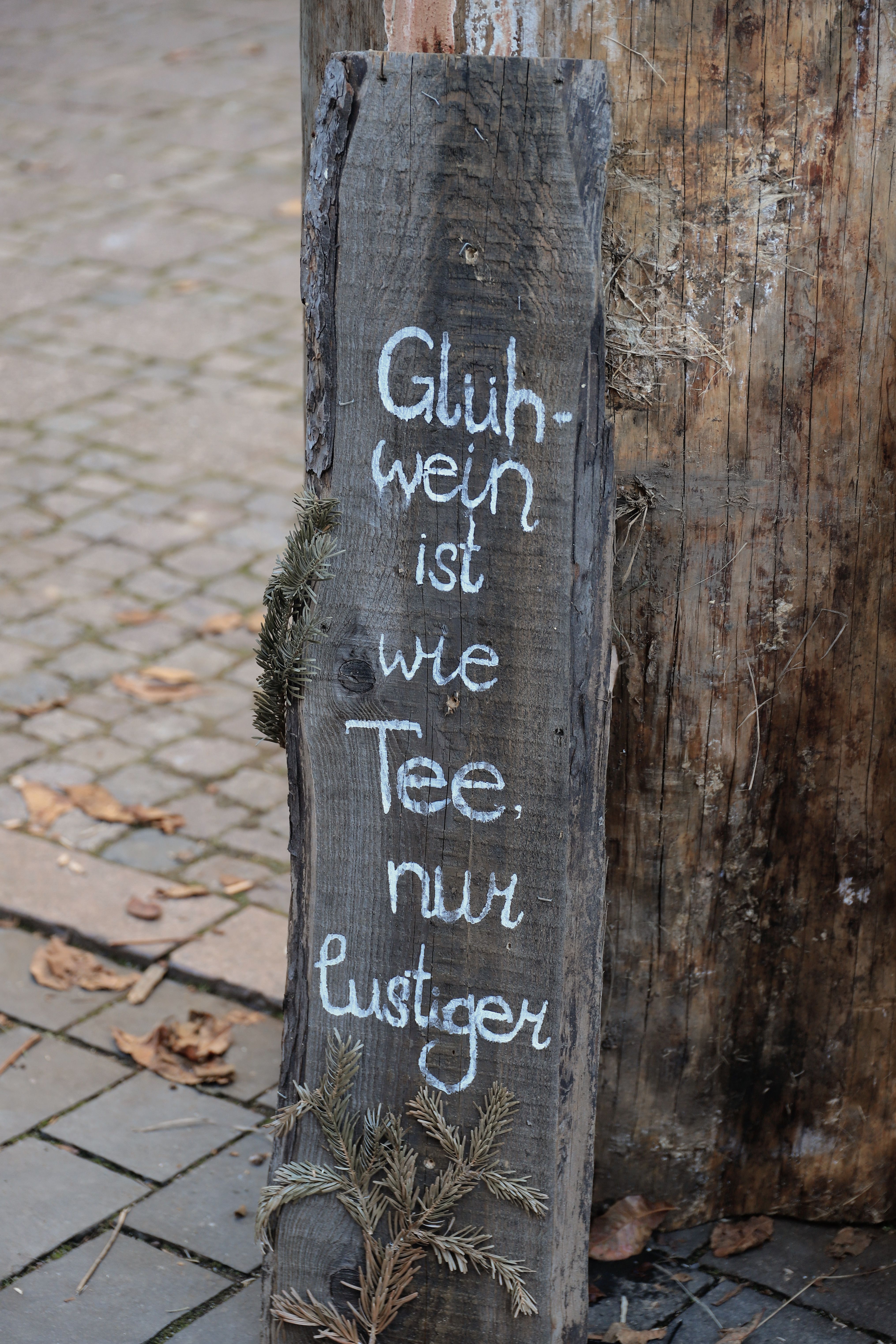Rustic Christmas Market Sign in Fulda · Free Stock Photo