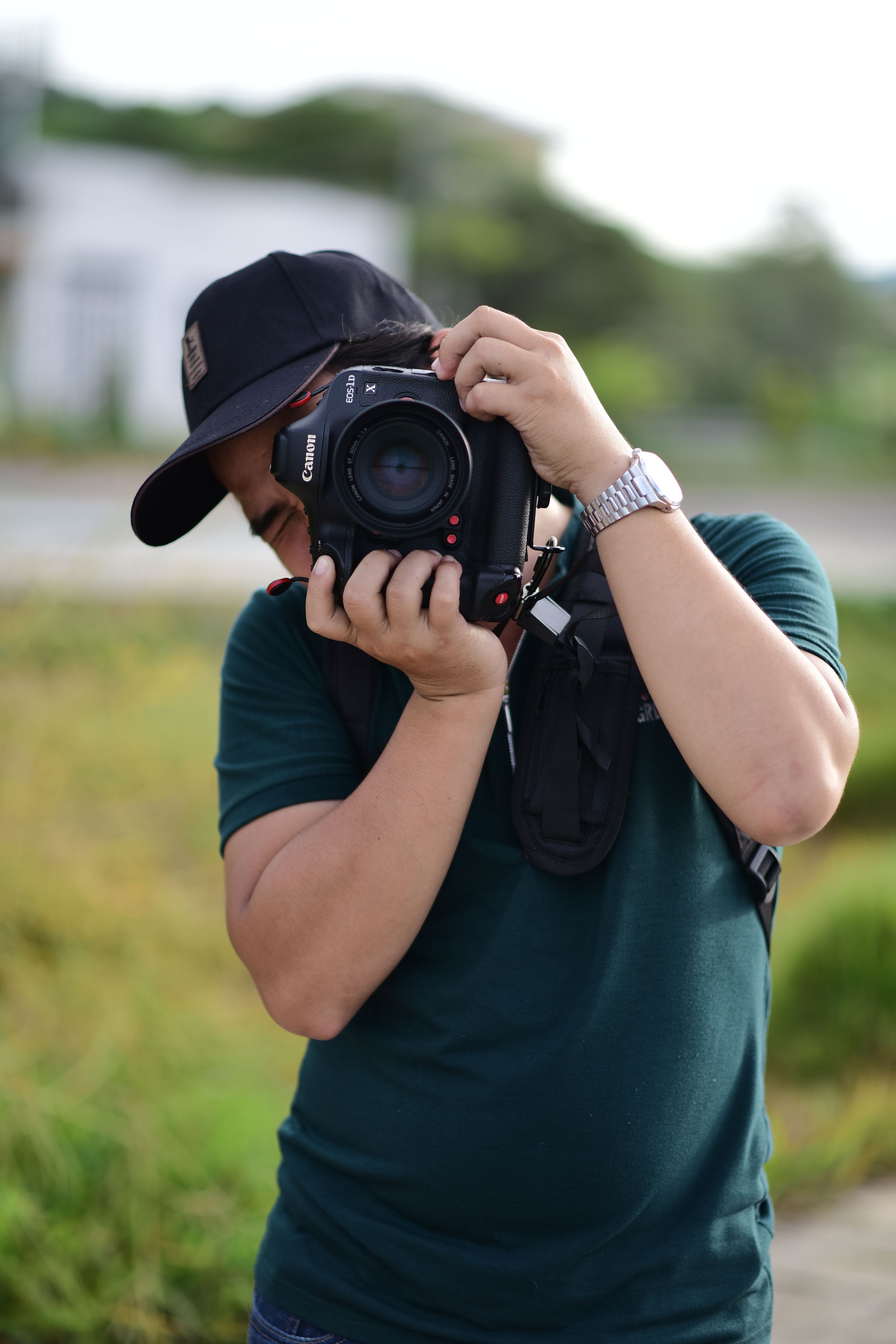 Photographer Capturing Outdoor Nature Scene · Free Stock Photo