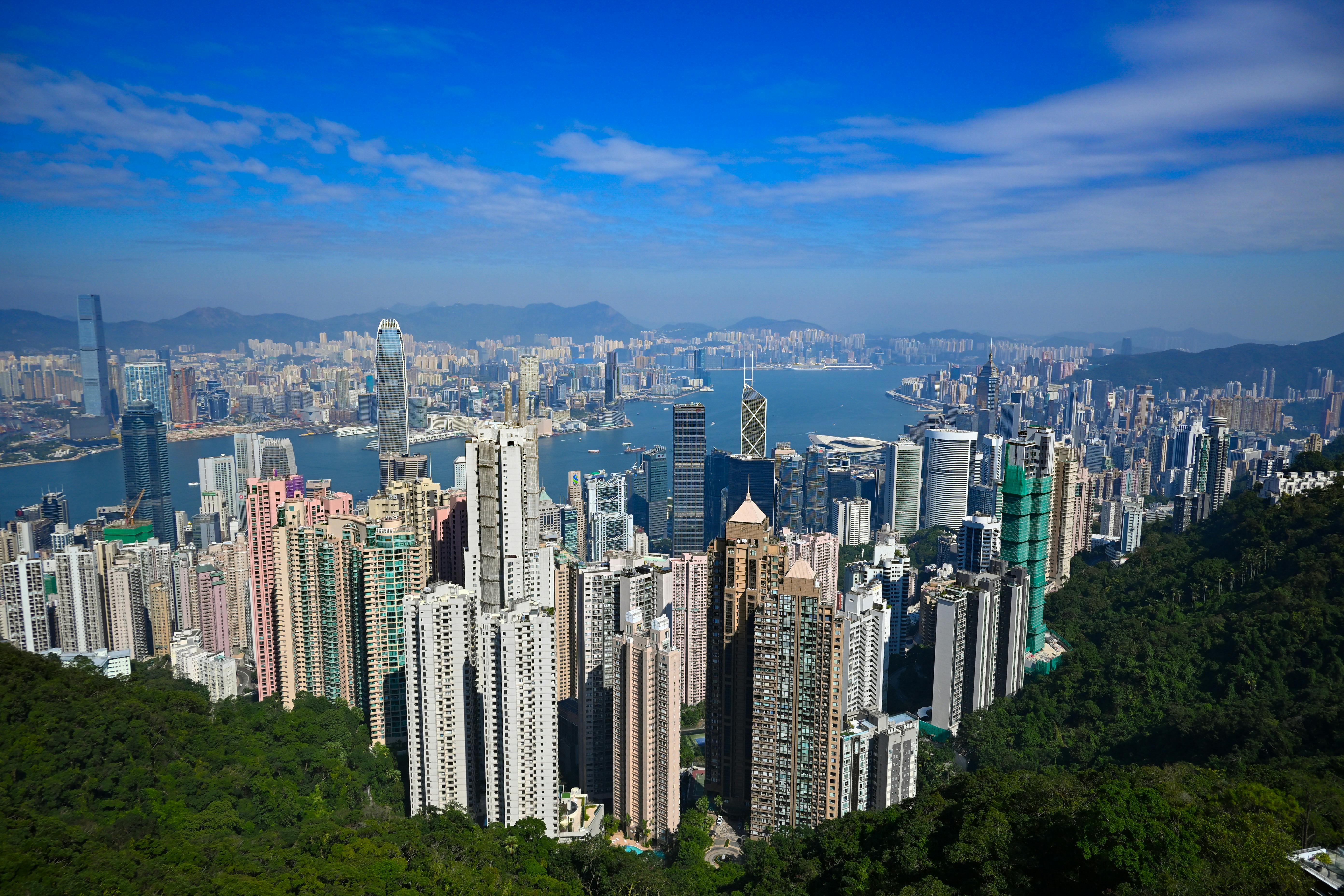 Stunning Aerial View of Hong Kong Skyline · Free Stock Photo