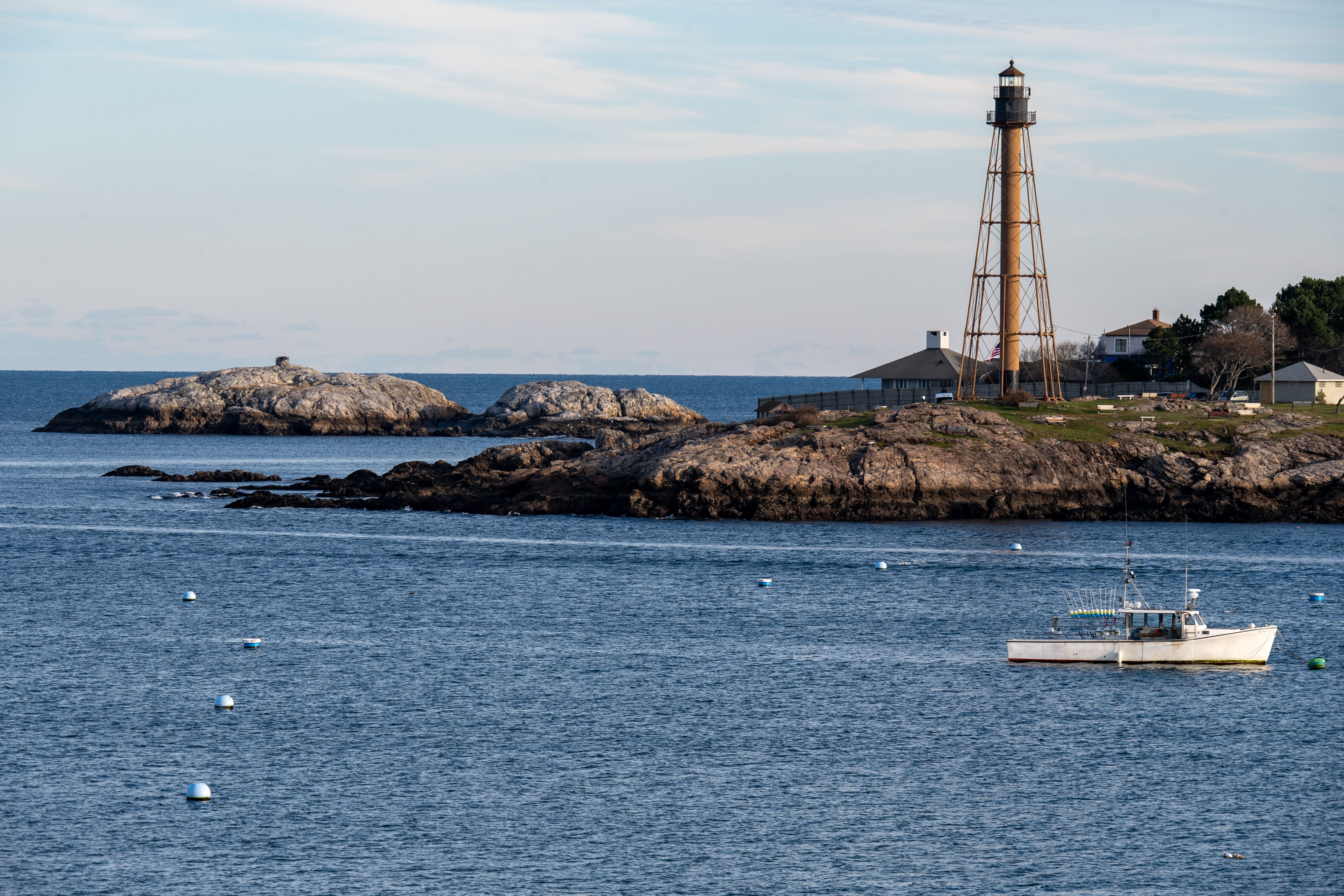 Lighthouse View at Marblehead Harbor in Autumn · Free Stock Photo