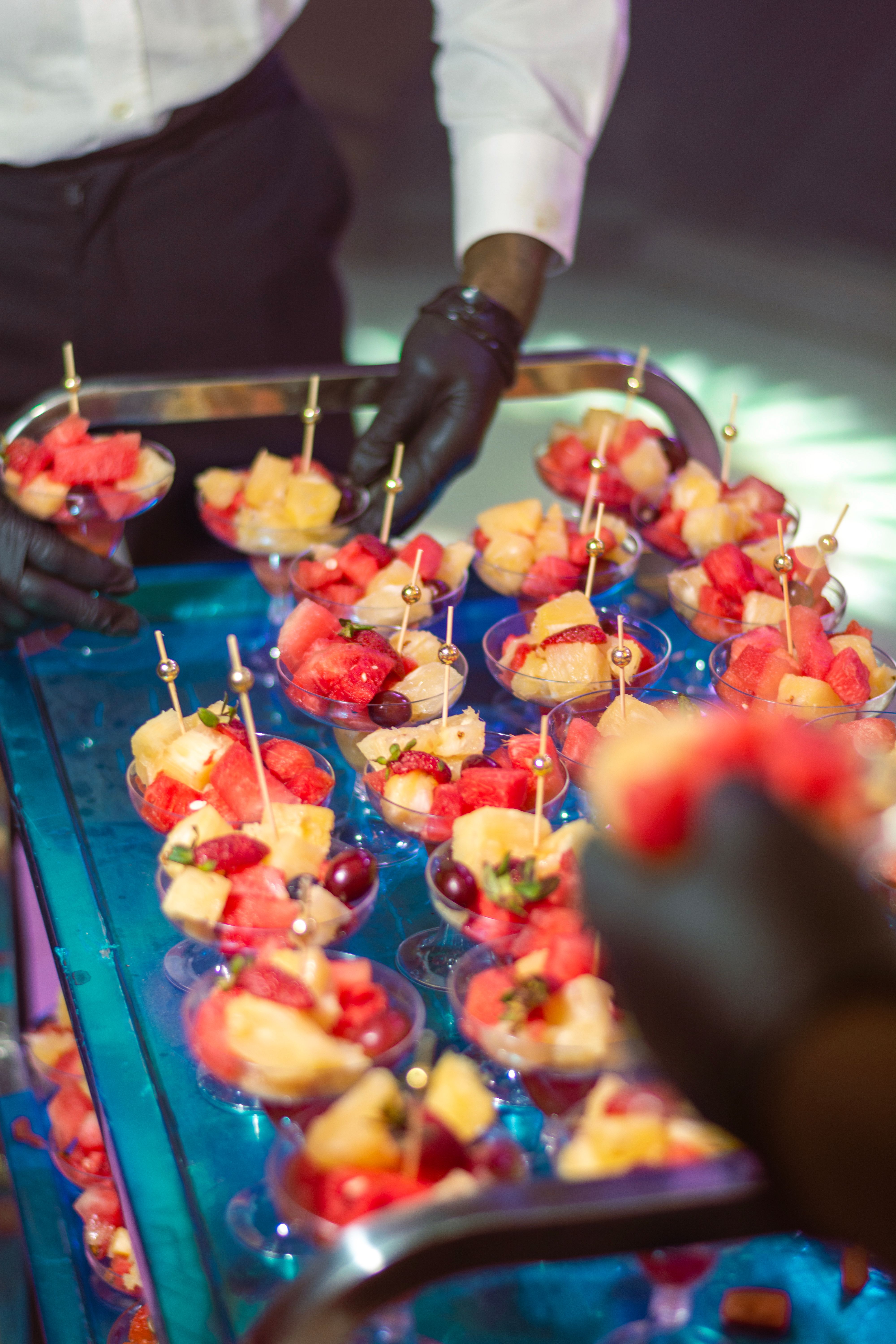 Colorful Fruit Salad Served at Catering Event · Free Stock Photo