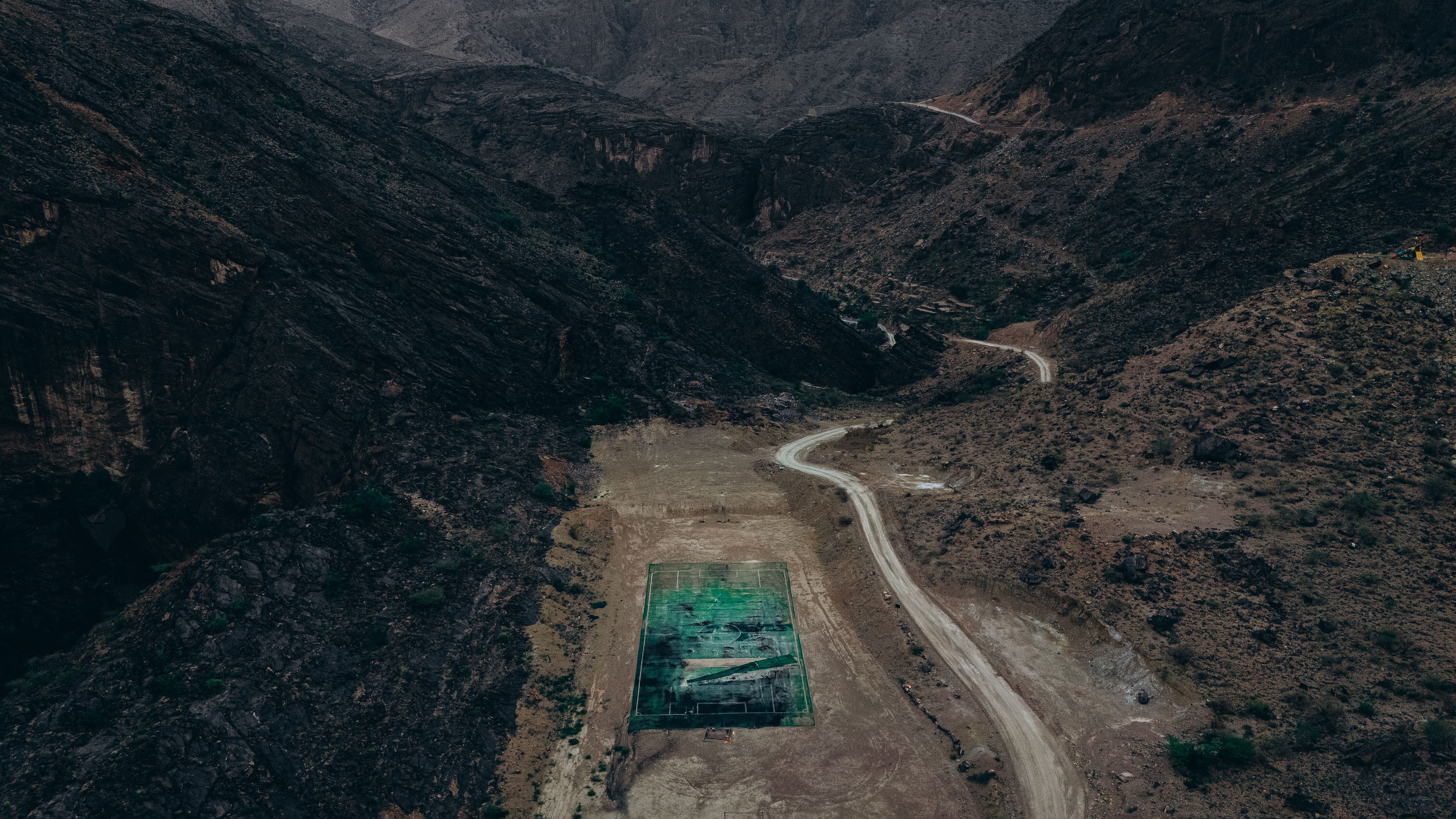 Aerial View of Mountainous Landscape in Oman · Free Stock Photo