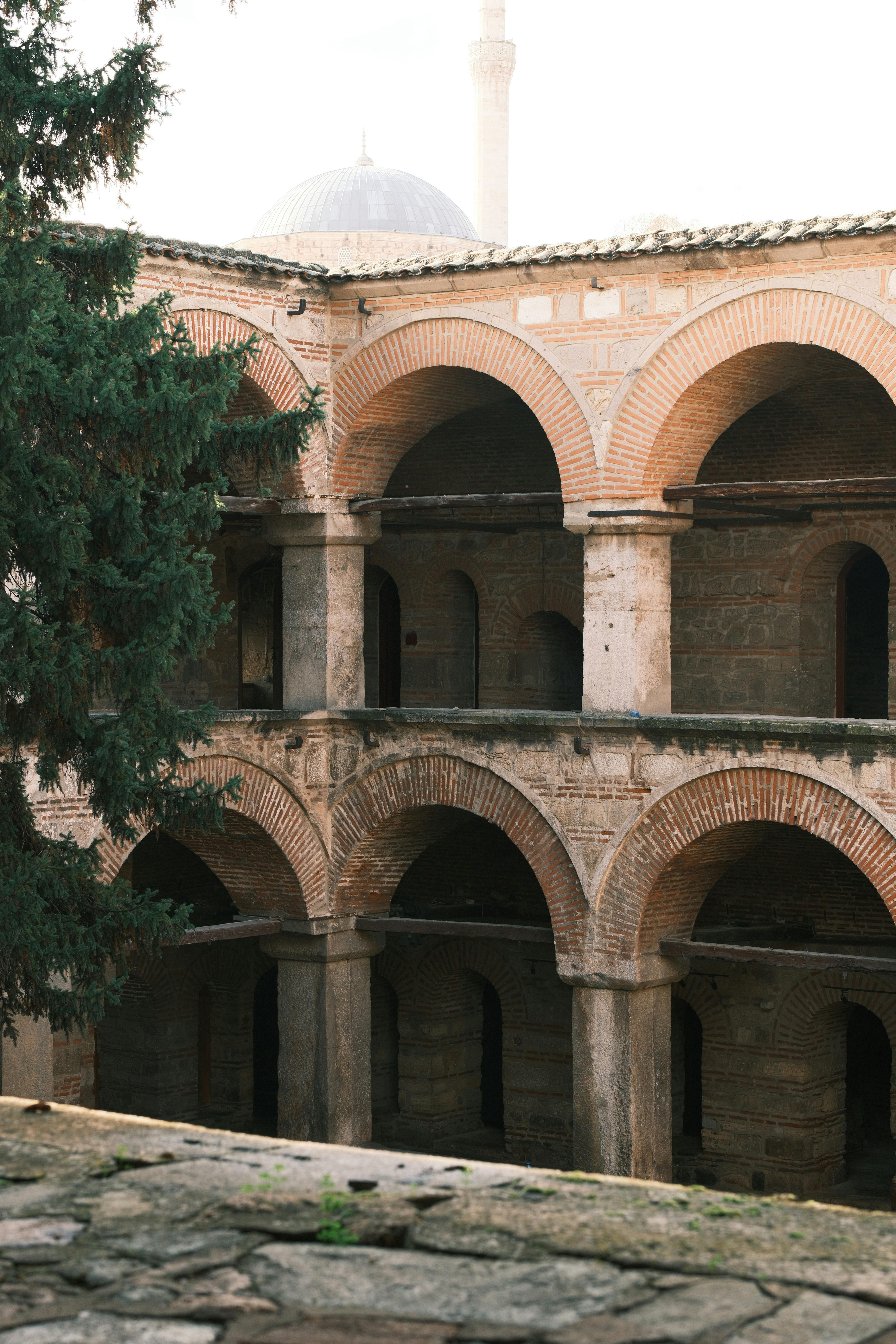 Historic Ottoman Architecture with Brick Arches · Free Stock Photo