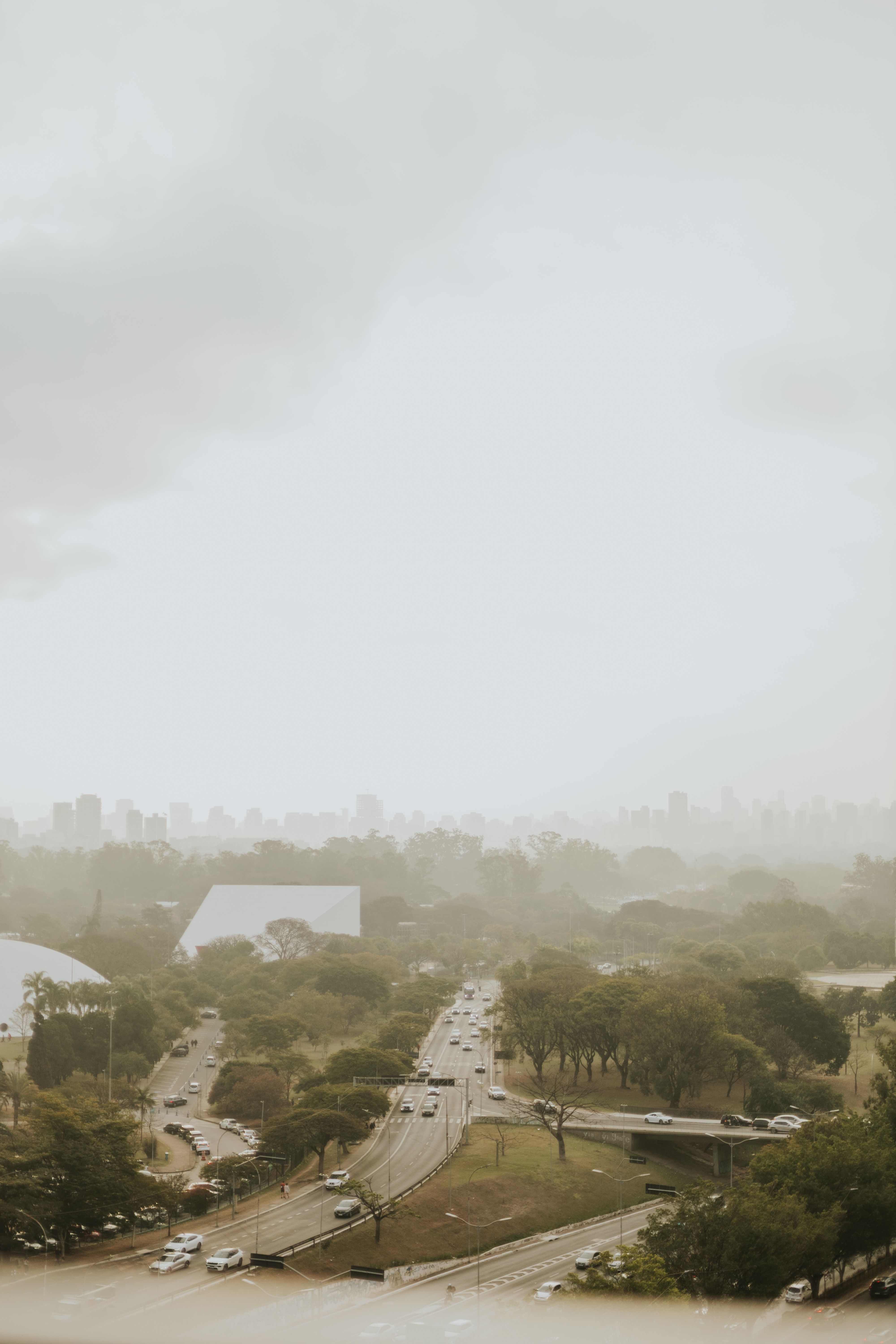 Aerial View of São Paulo's Urban Landscape with Overcast Sky · Free ...