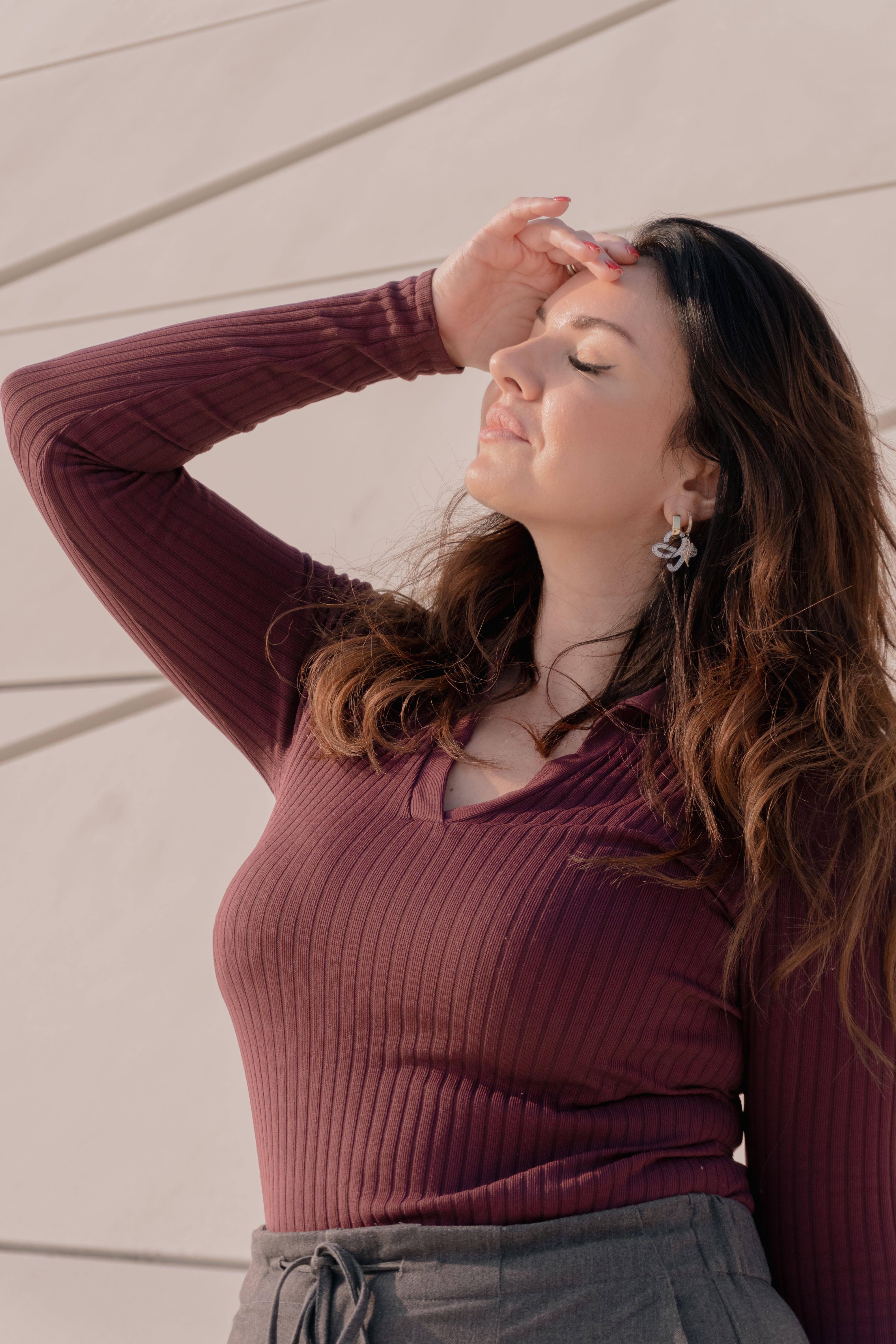 Relaxed Portrait of a Woman in Sunlight · Free Stock Photo
