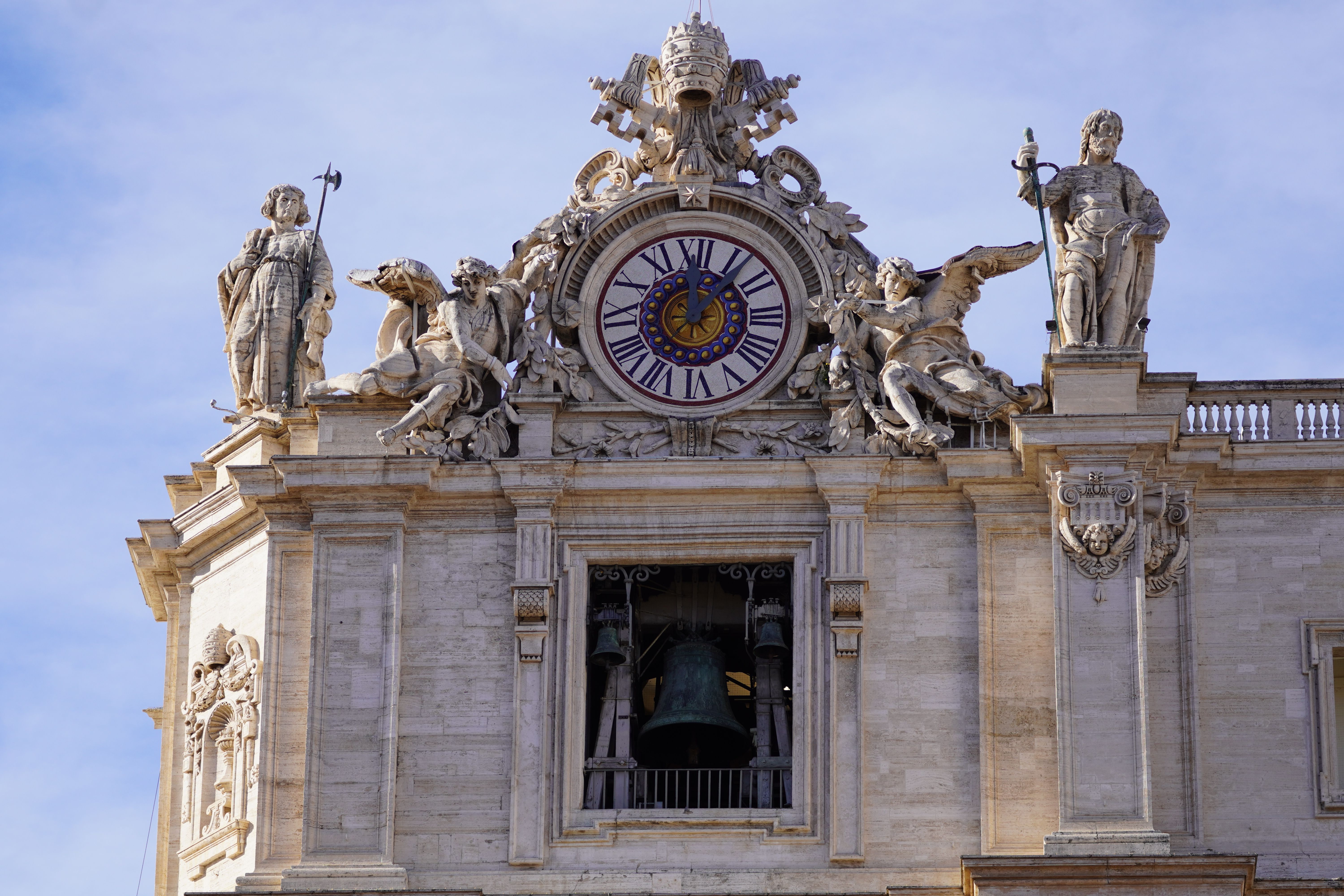 Vatican City St. Peter's Basilica Clock Tower · Free Stock Photo