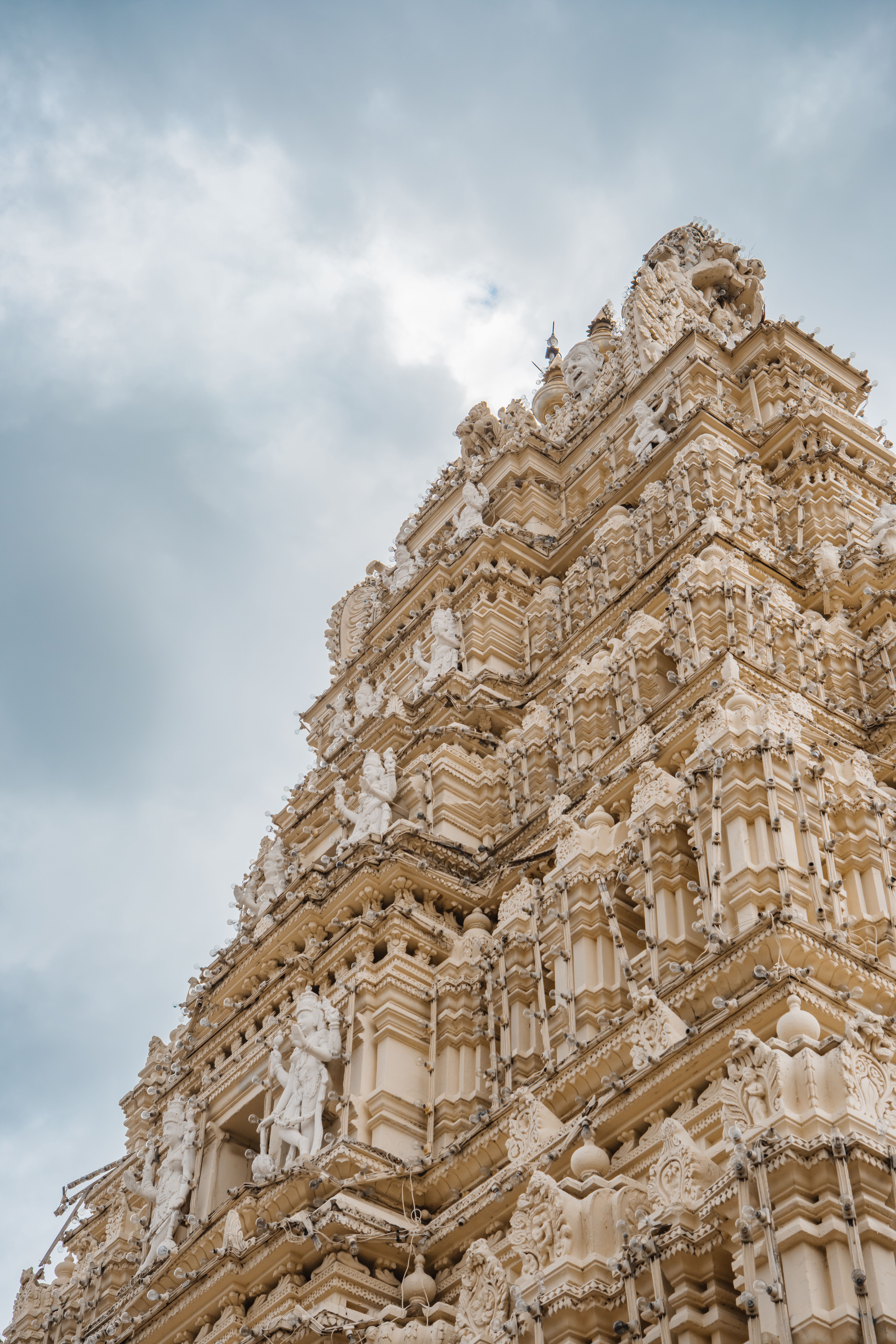 Gopuram Tower of a South Indian Temple in Mysuru · Free Stock Photo