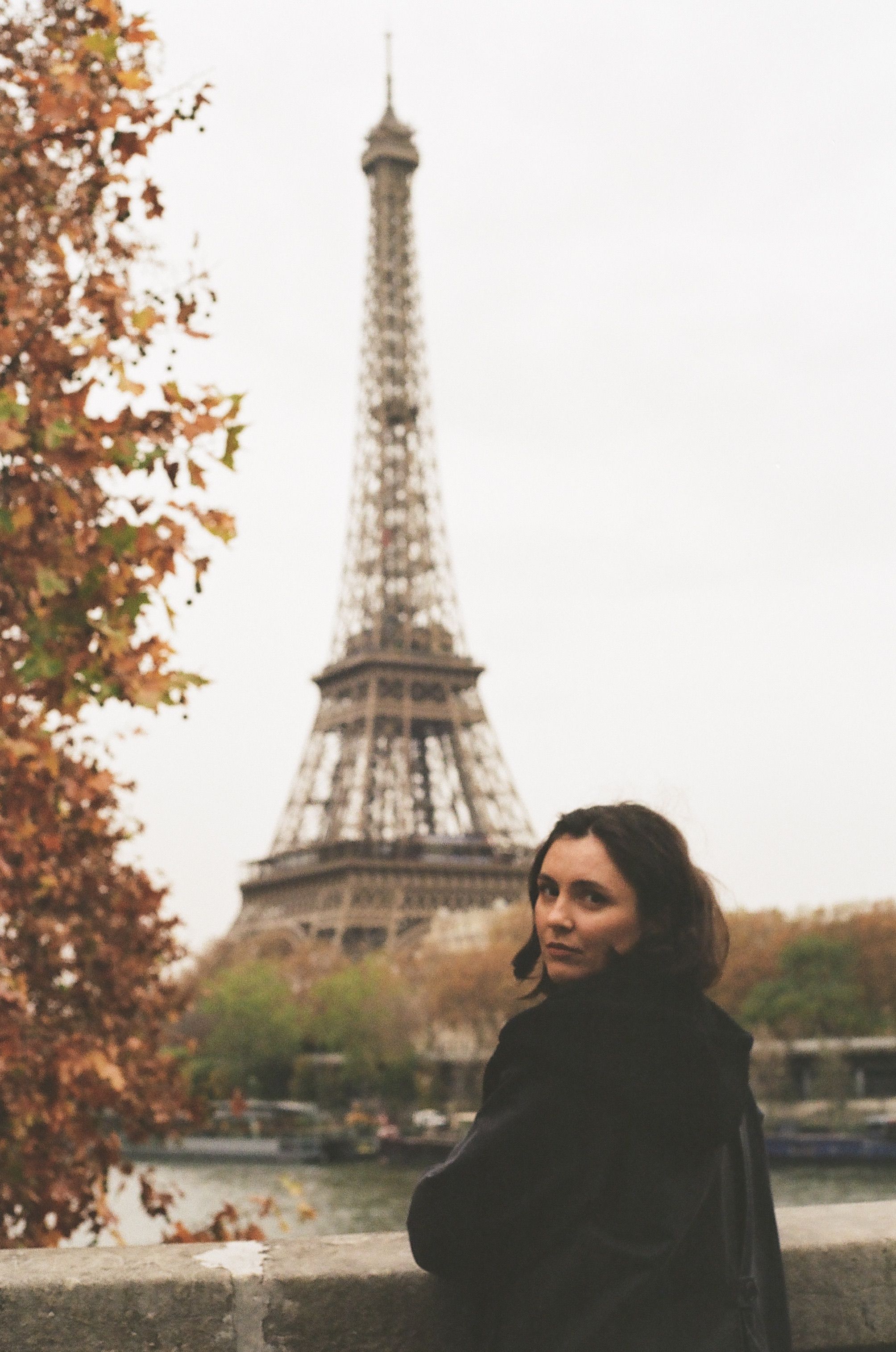 Eiffel Tower Portrait in Autumn Setting · Free Stock Photo