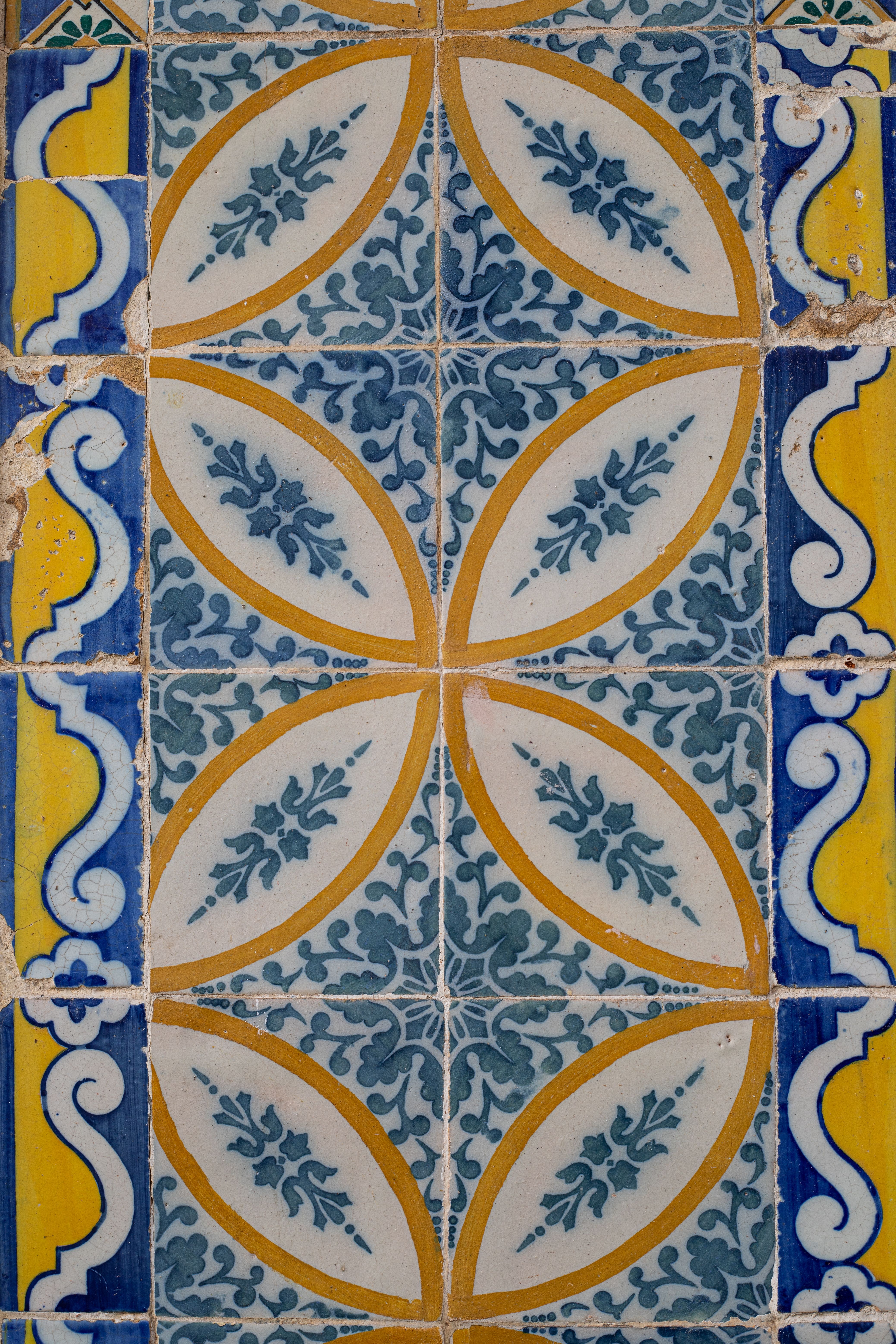 Elegant Azulejo Tile Pattern in Lisbon, Portugal · Free Stock Photo