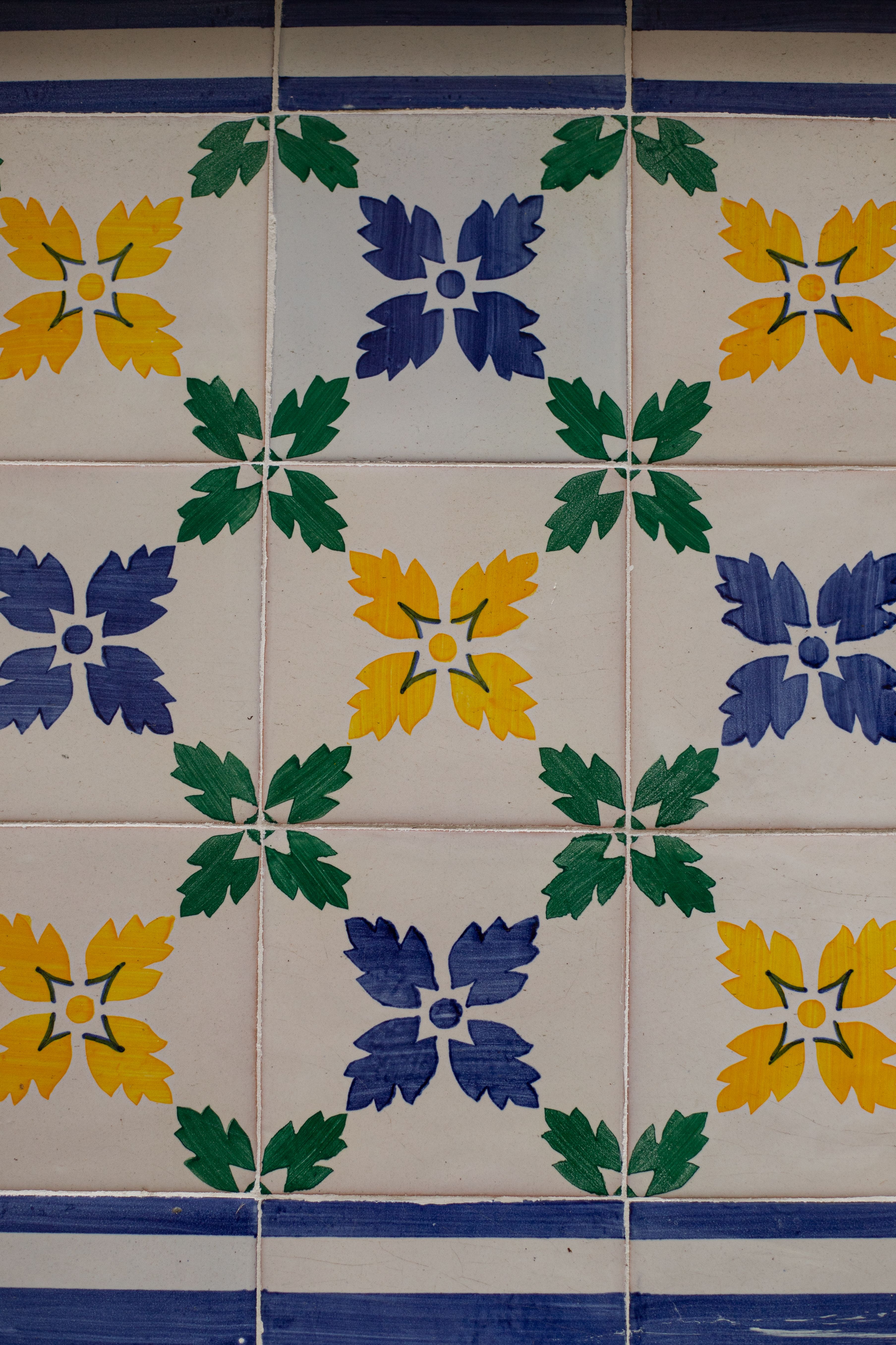 Colorful Portuguese Azulejos Tiles Pattern · Free Stock Photo
