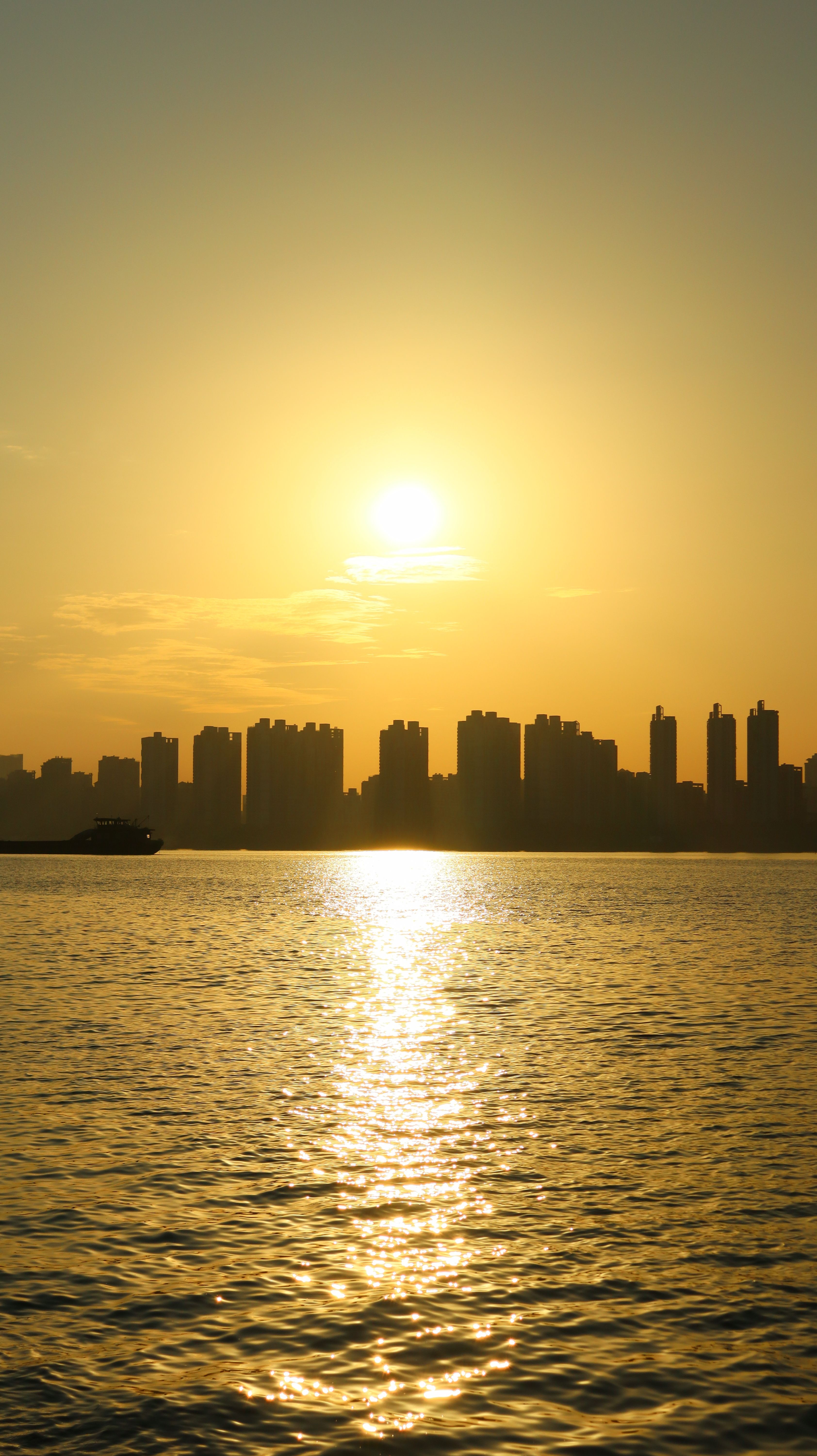 Stunning Urban Sunset Over City Skyline · Free Stock Photo