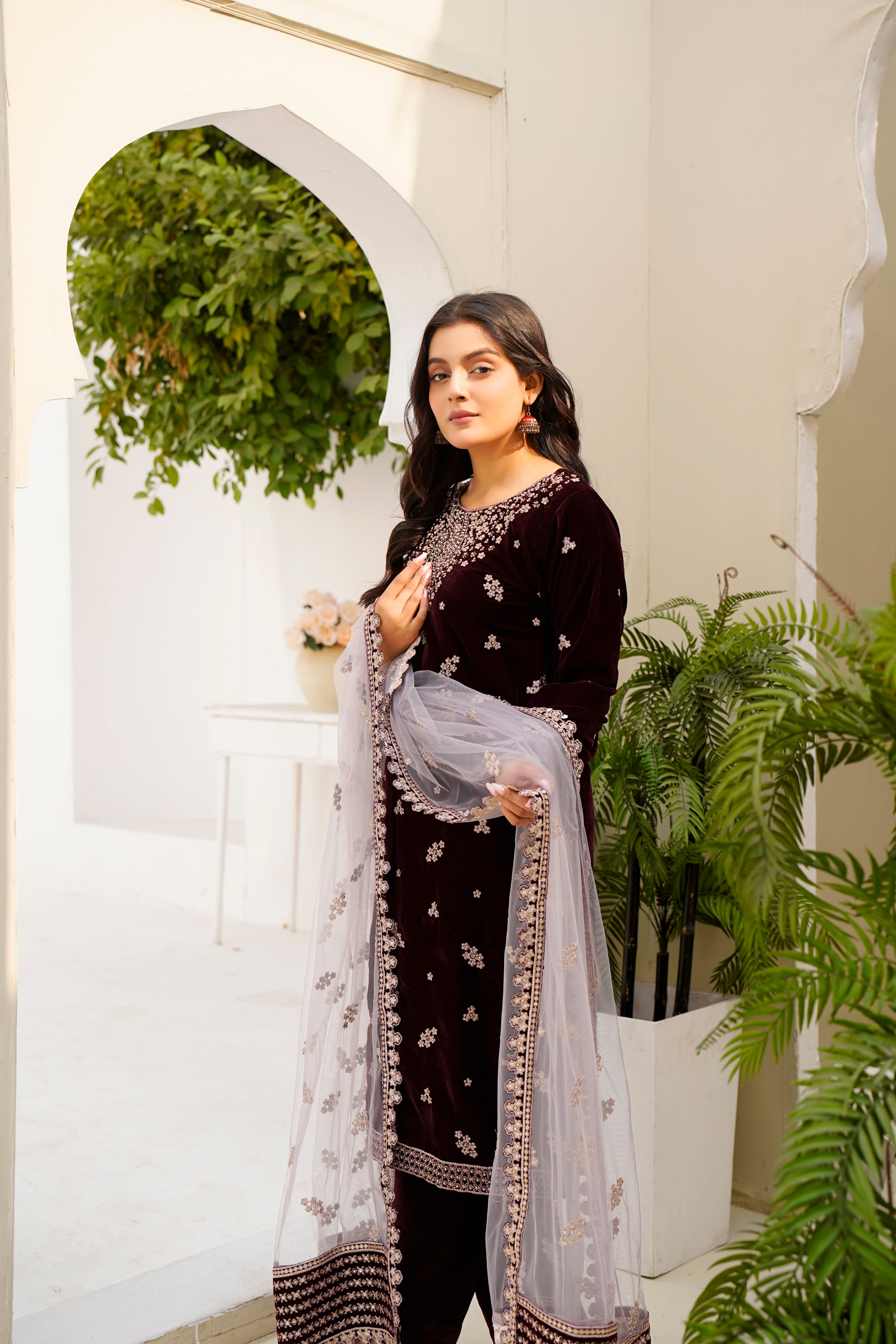 Elegant Woman in Traditional Pakistani Attire · Free Stock Photo