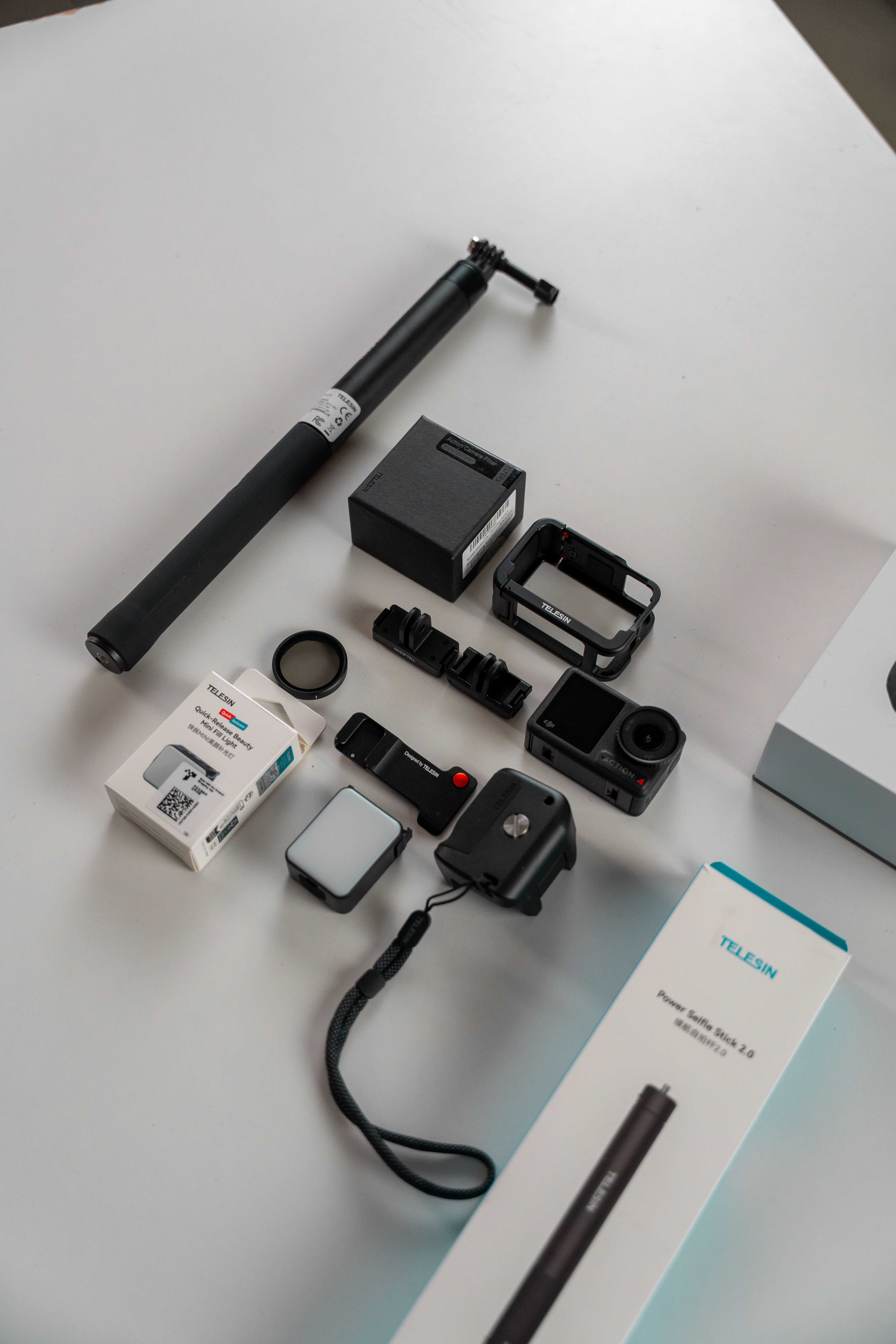 Complete Action Camera and Accessories Kit Display · Free Stock Photo