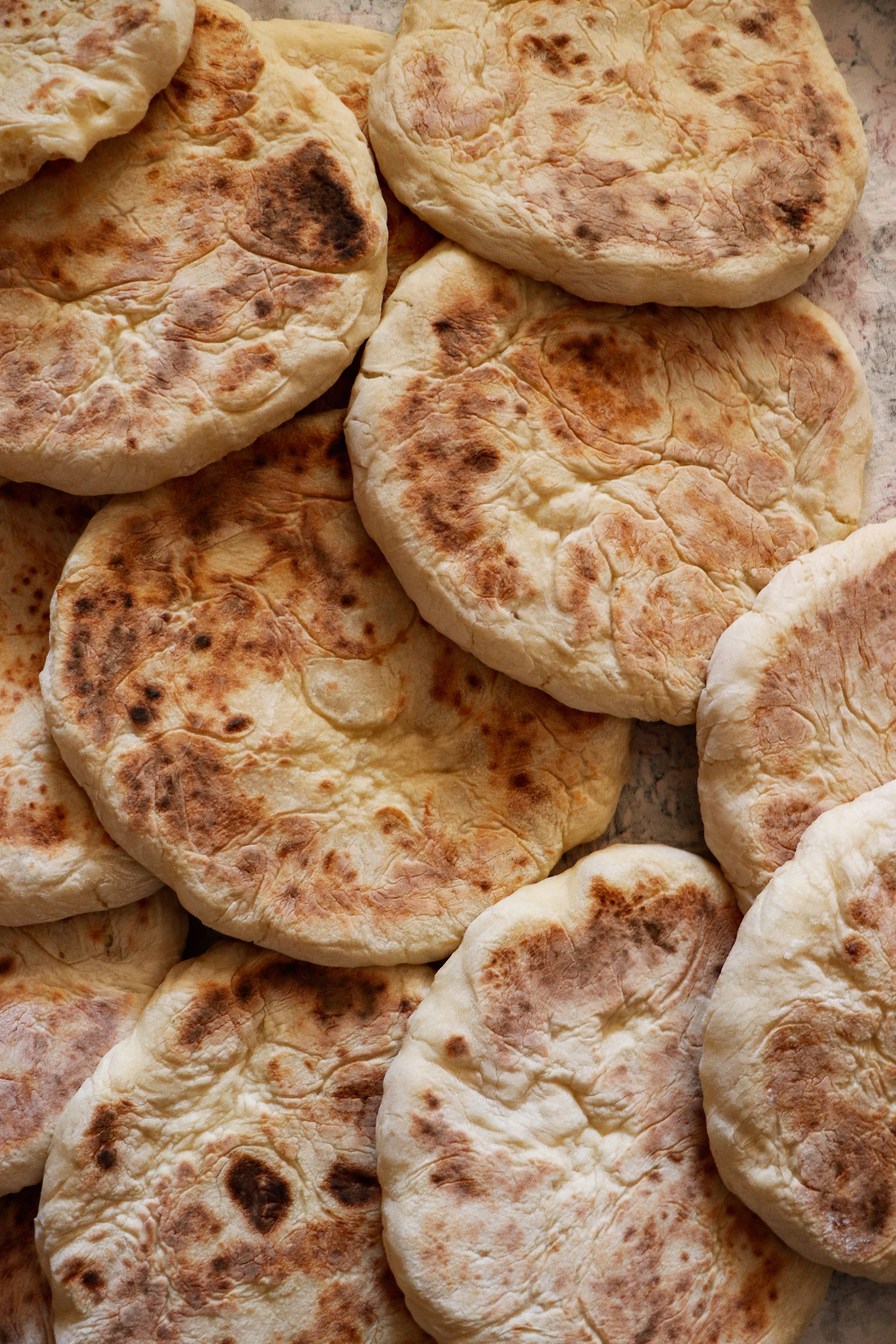 Freshly Baked Traditional Flatbreads · Free Stock Photo