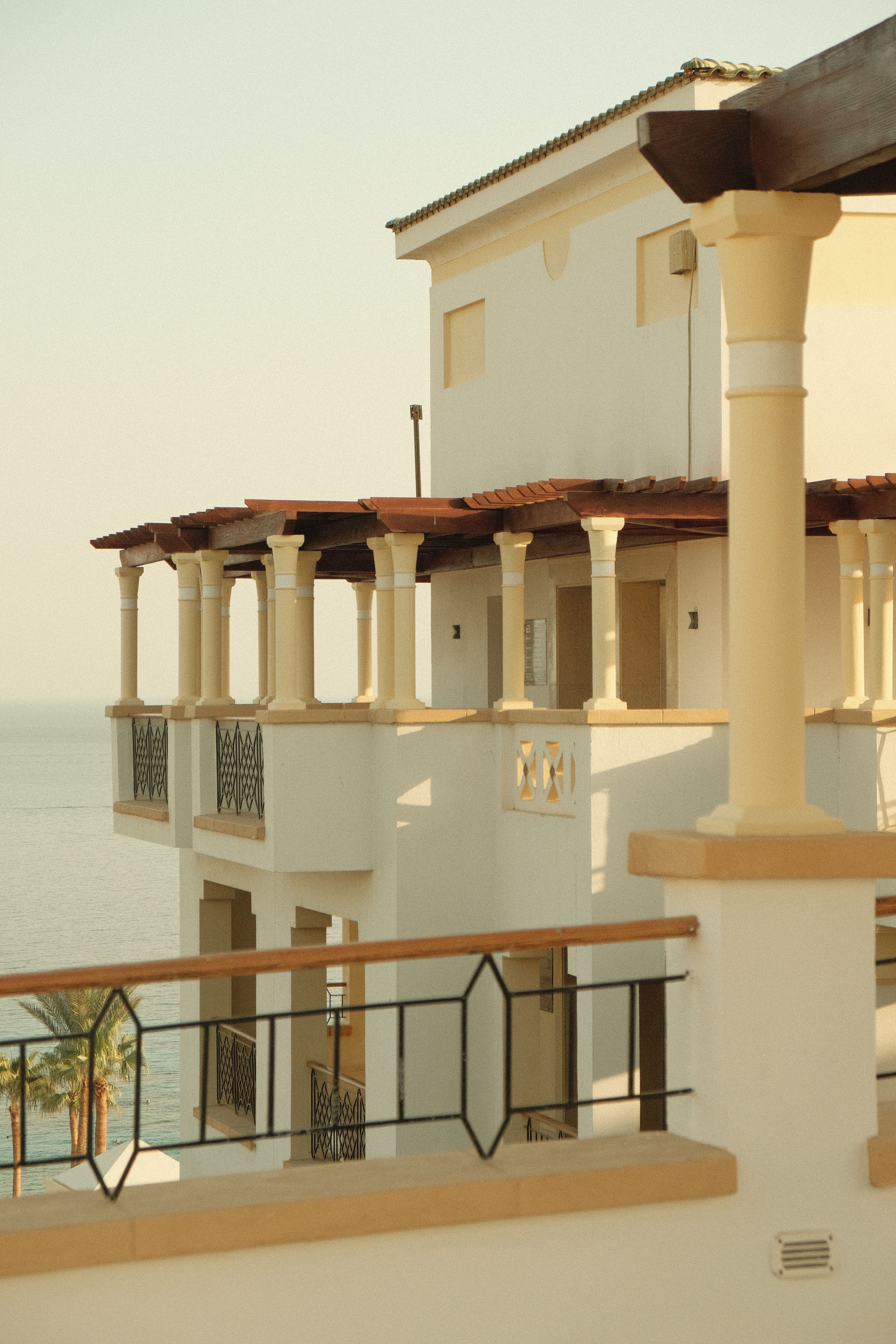 Mediterranean Style Coastal Building with Sea View · Free Stock Photo