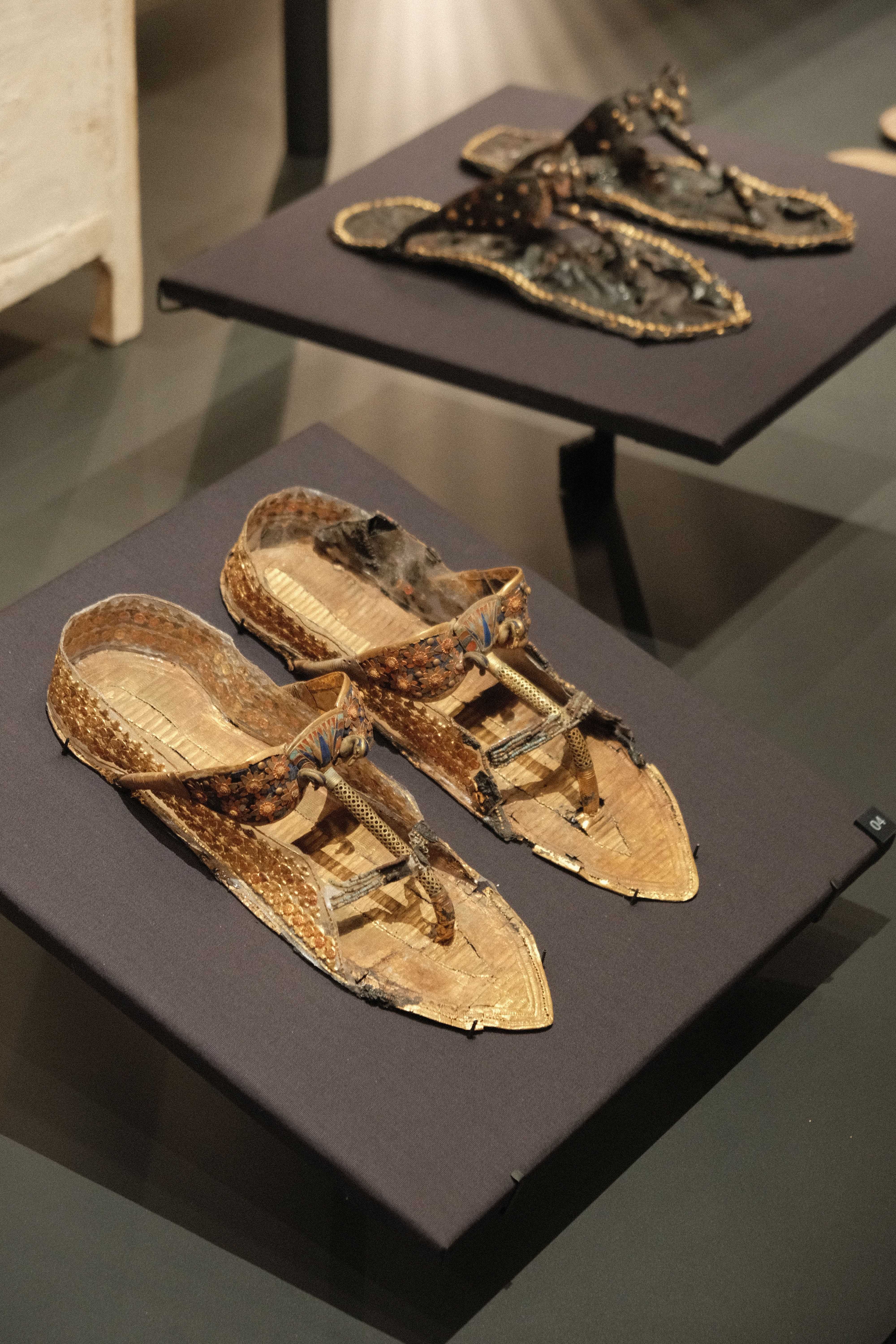 Ancient Egyptian Sandals on Museum Display · Free Stock Photo