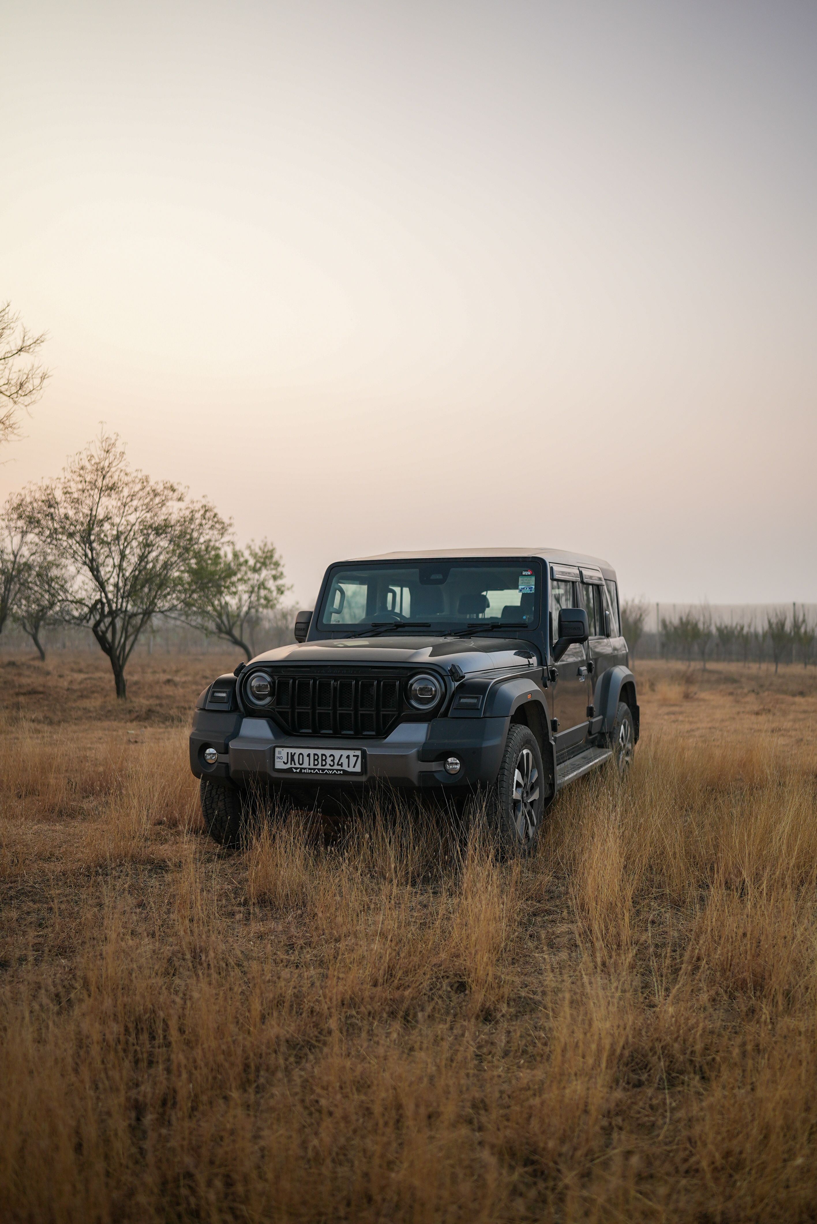 Mahindra Thar in Scenic Newa Pulwama Landscape · Free Stock Photo