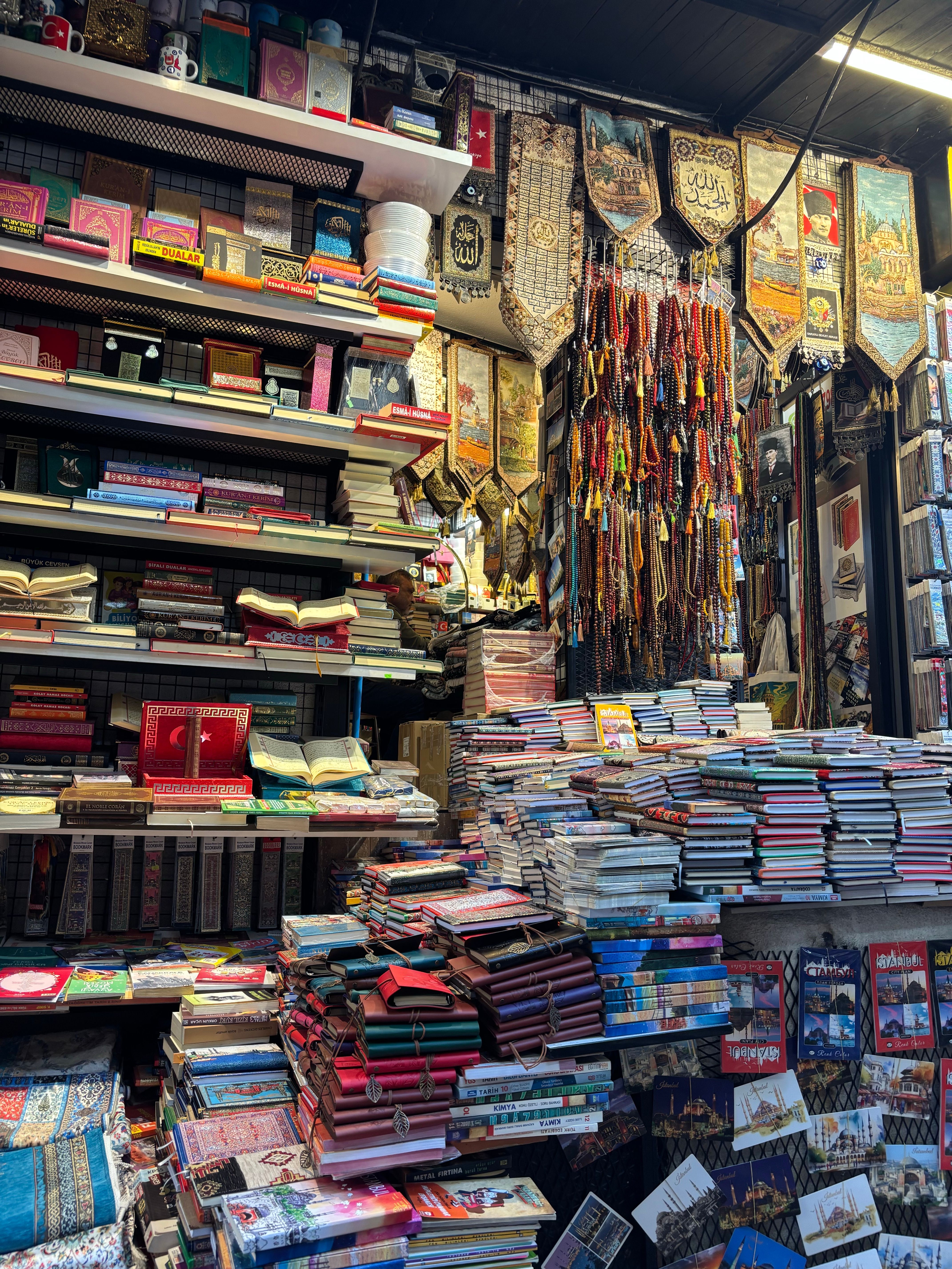 Colorful Souvenir Shop Interior with Books · Free Stock Photo