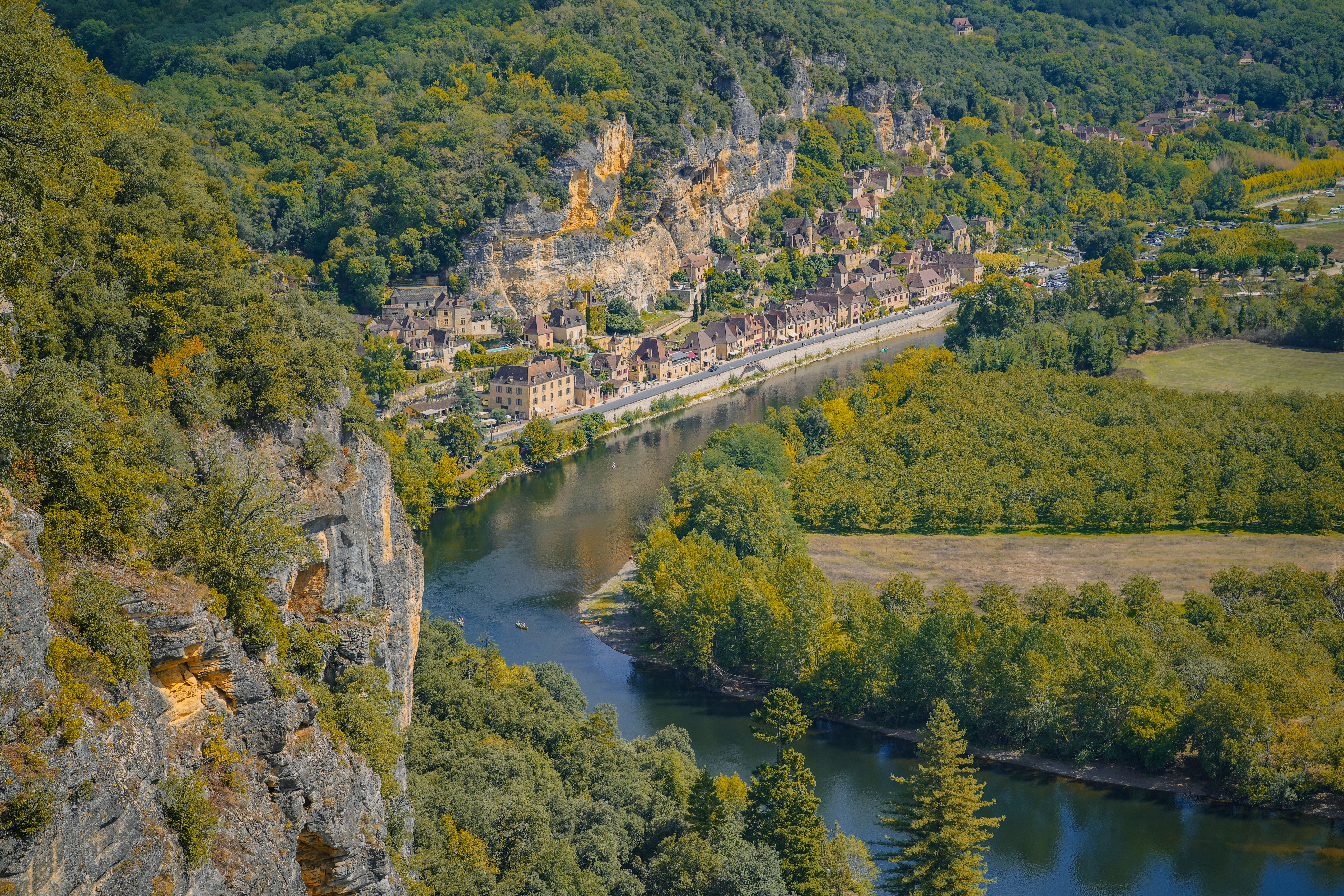 Scenic View of Dordogne Valley from Above · Free Stock Photo