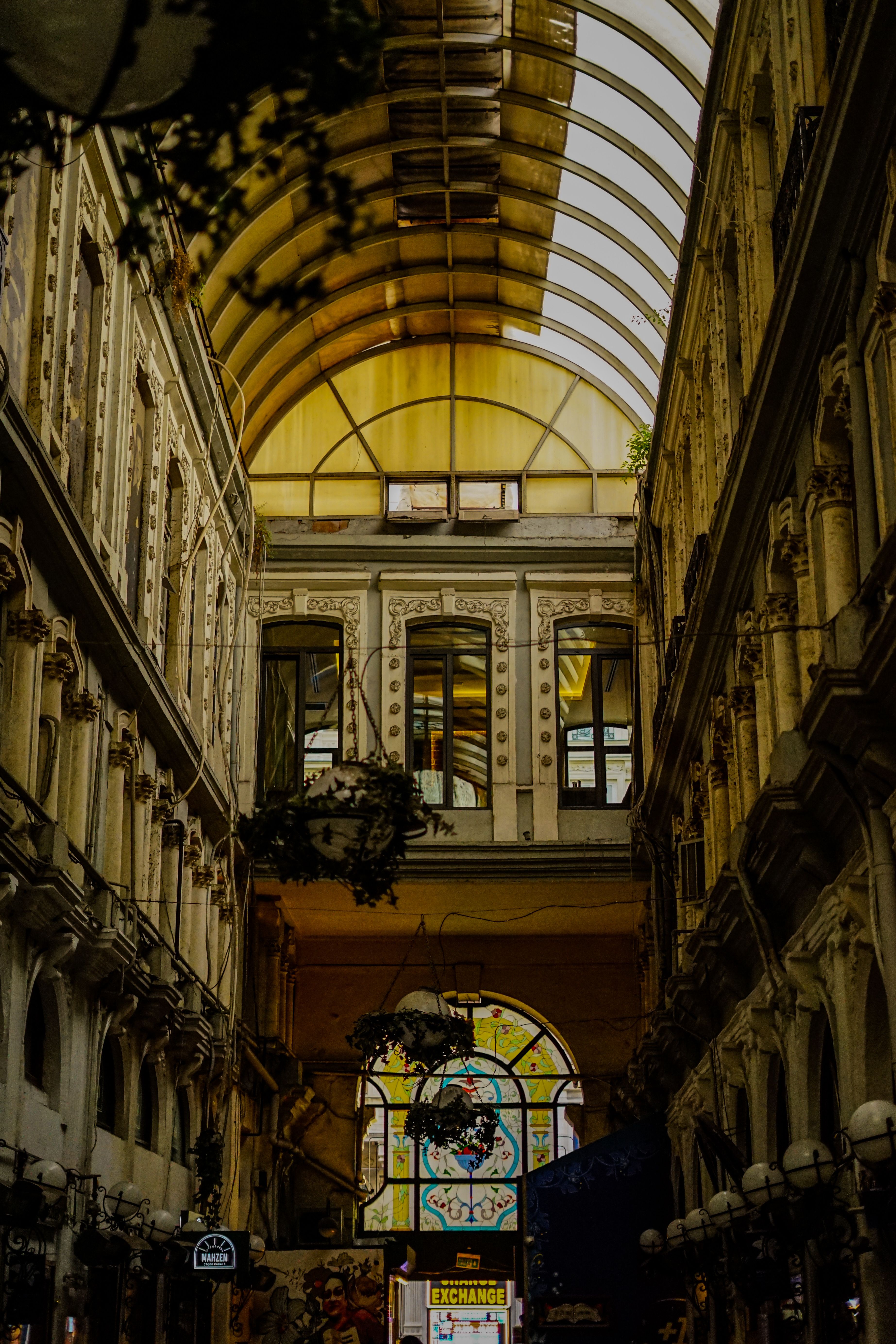 Historic Shopping Arcade with Glass Roof · Free Stock Photo