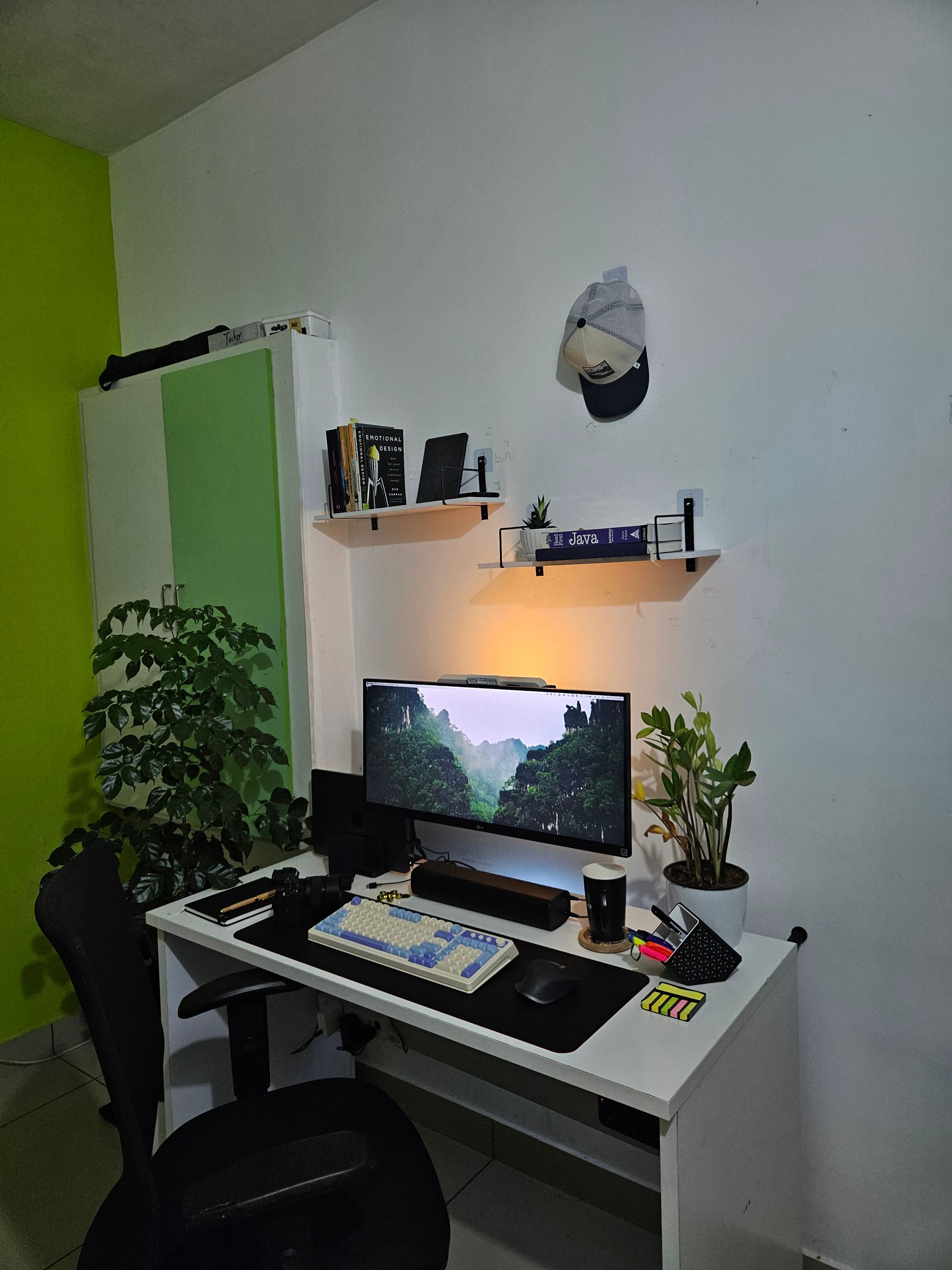 Modern Home Office with Computer Setup · Free Stock Photo