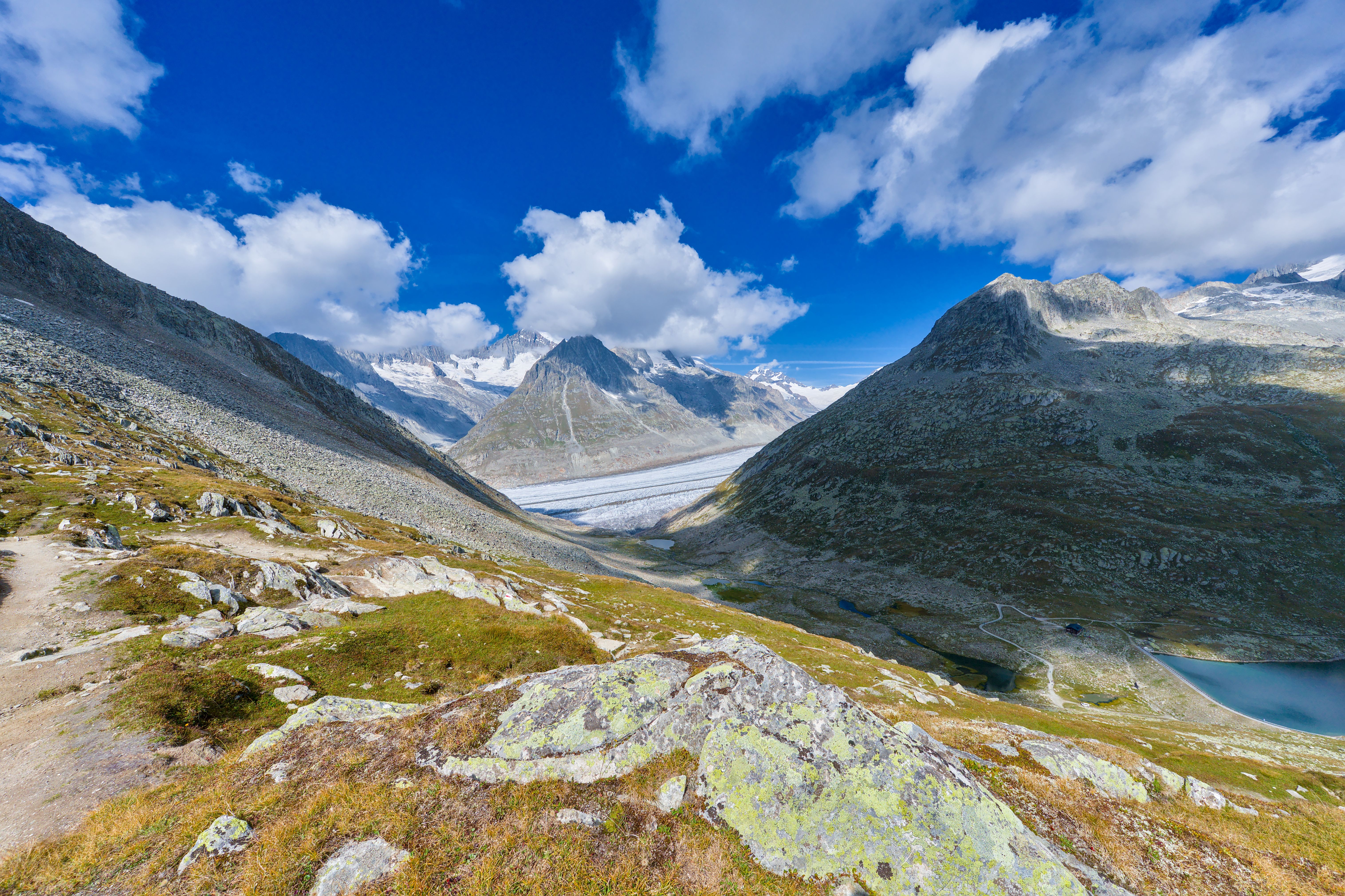 Stunning View of Swiss Alps and Aletsch Glacier · Free Stock Photo