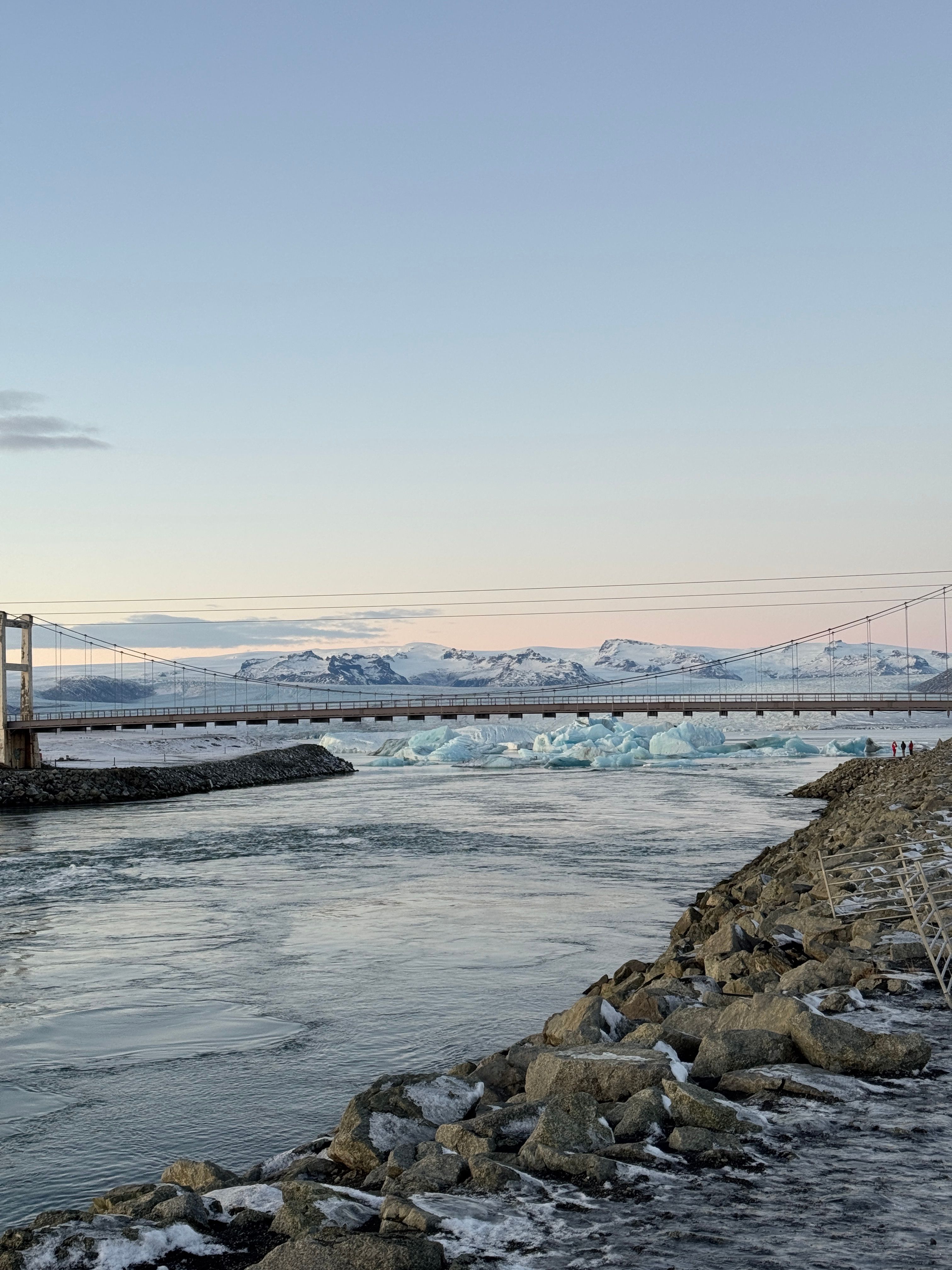 Icy Bridge Crossing in Scenic Iceland Landscape · Free Stock Photo