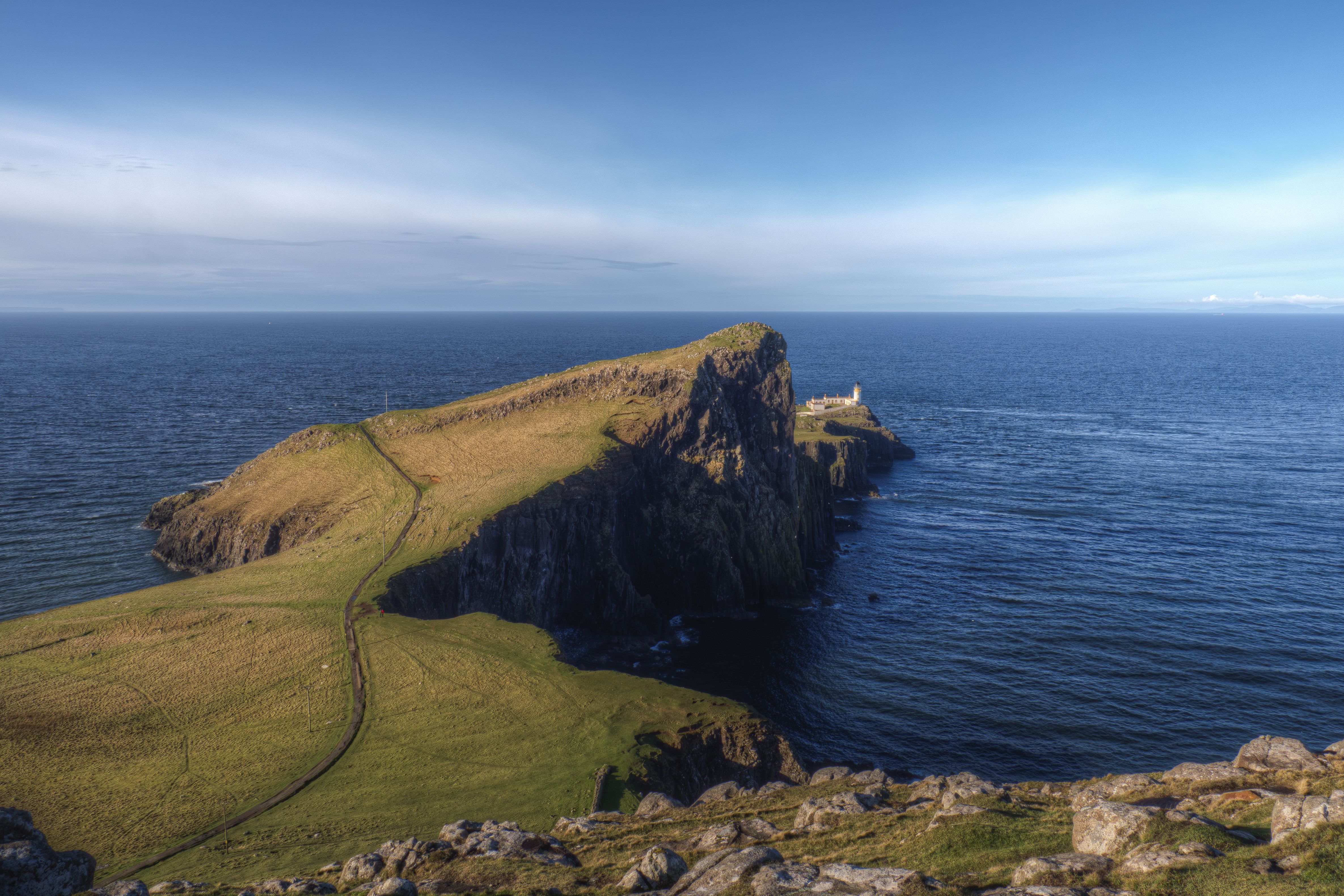 Scenic View of Neist Point Lighthouse in Scotland · Free Stock Photo