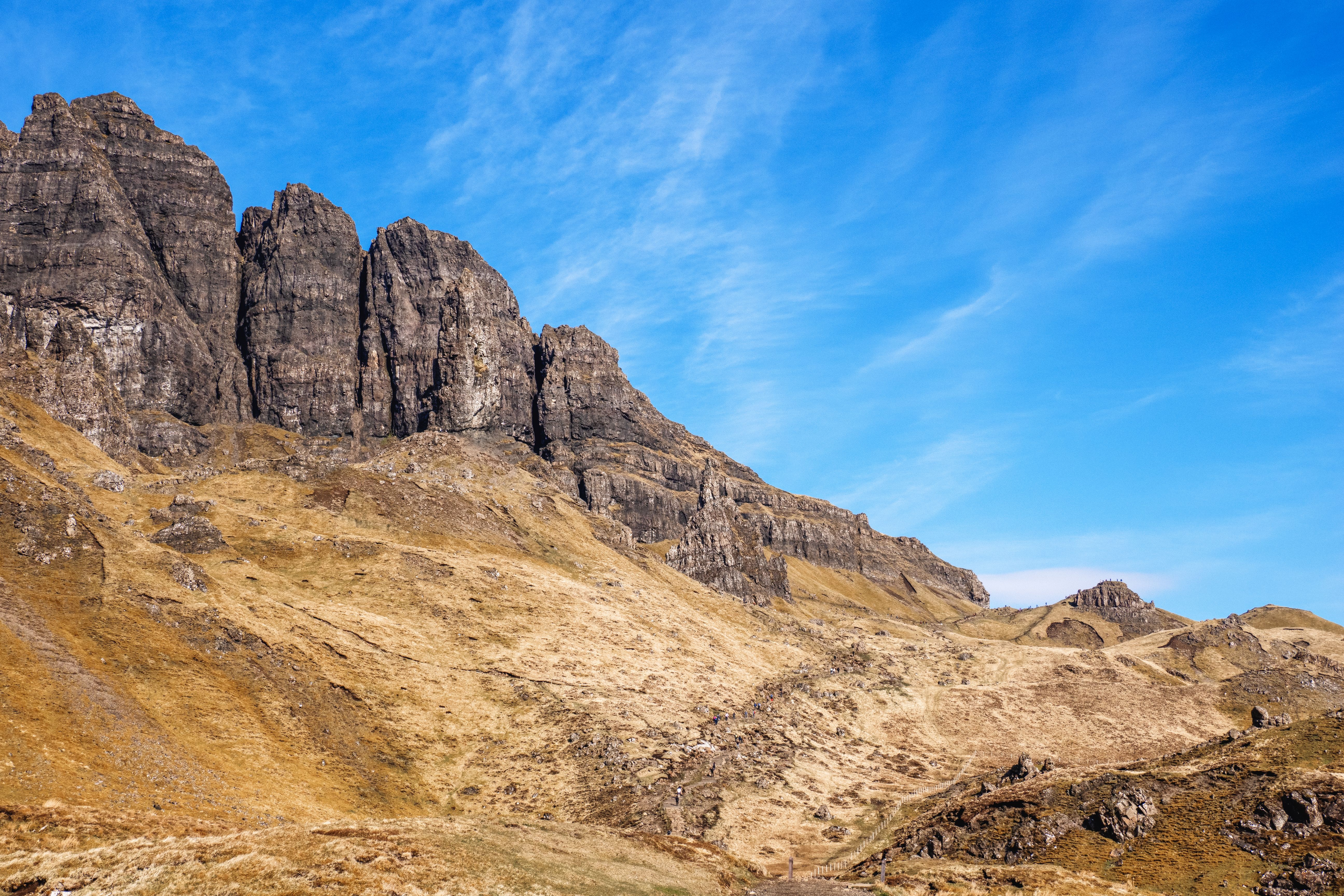 Majestic Rock Formation in Scottish Highlands · Free Stock Photo