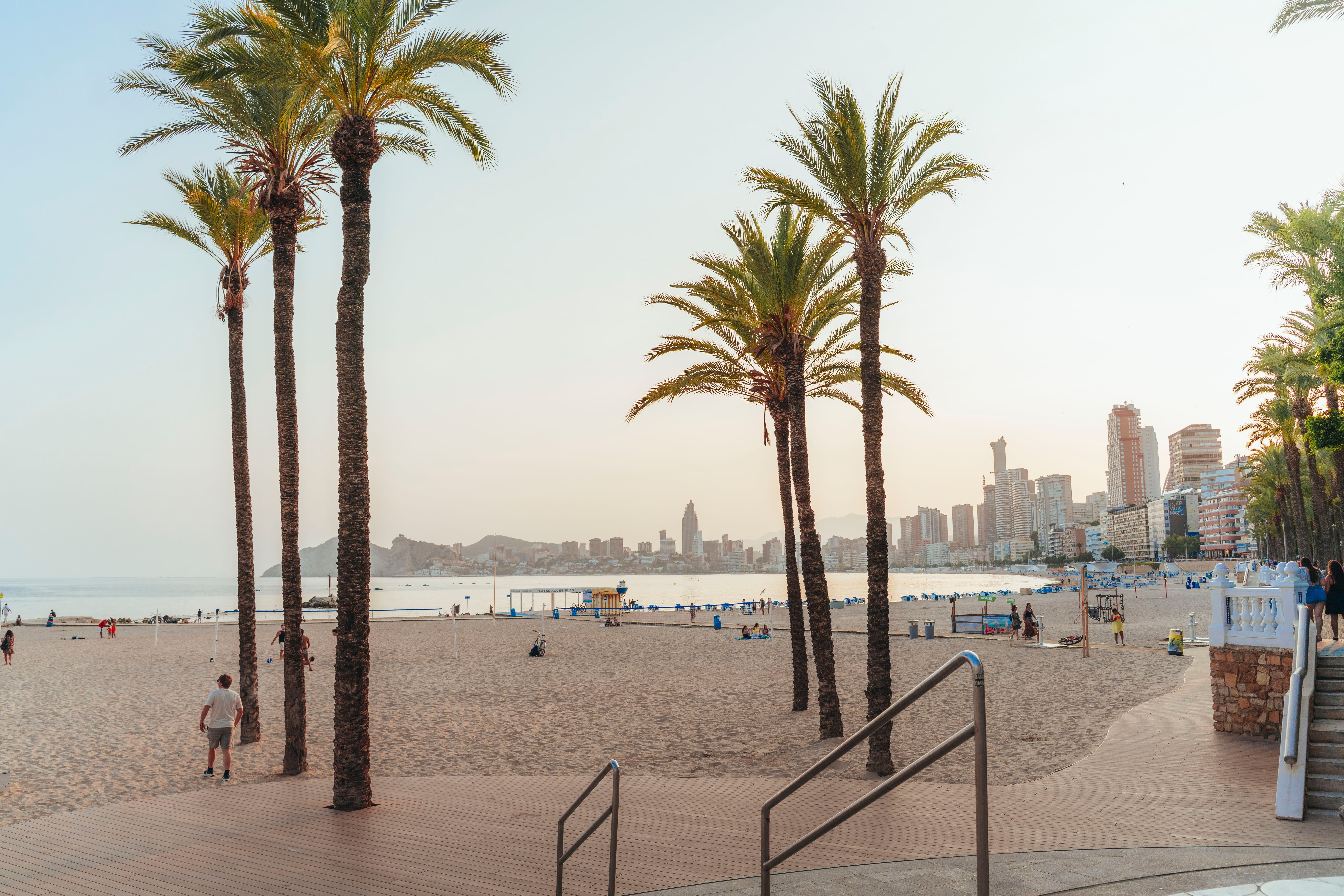 Scenic Beachfront View of Benidorm at Sunset · Free Stock Photo