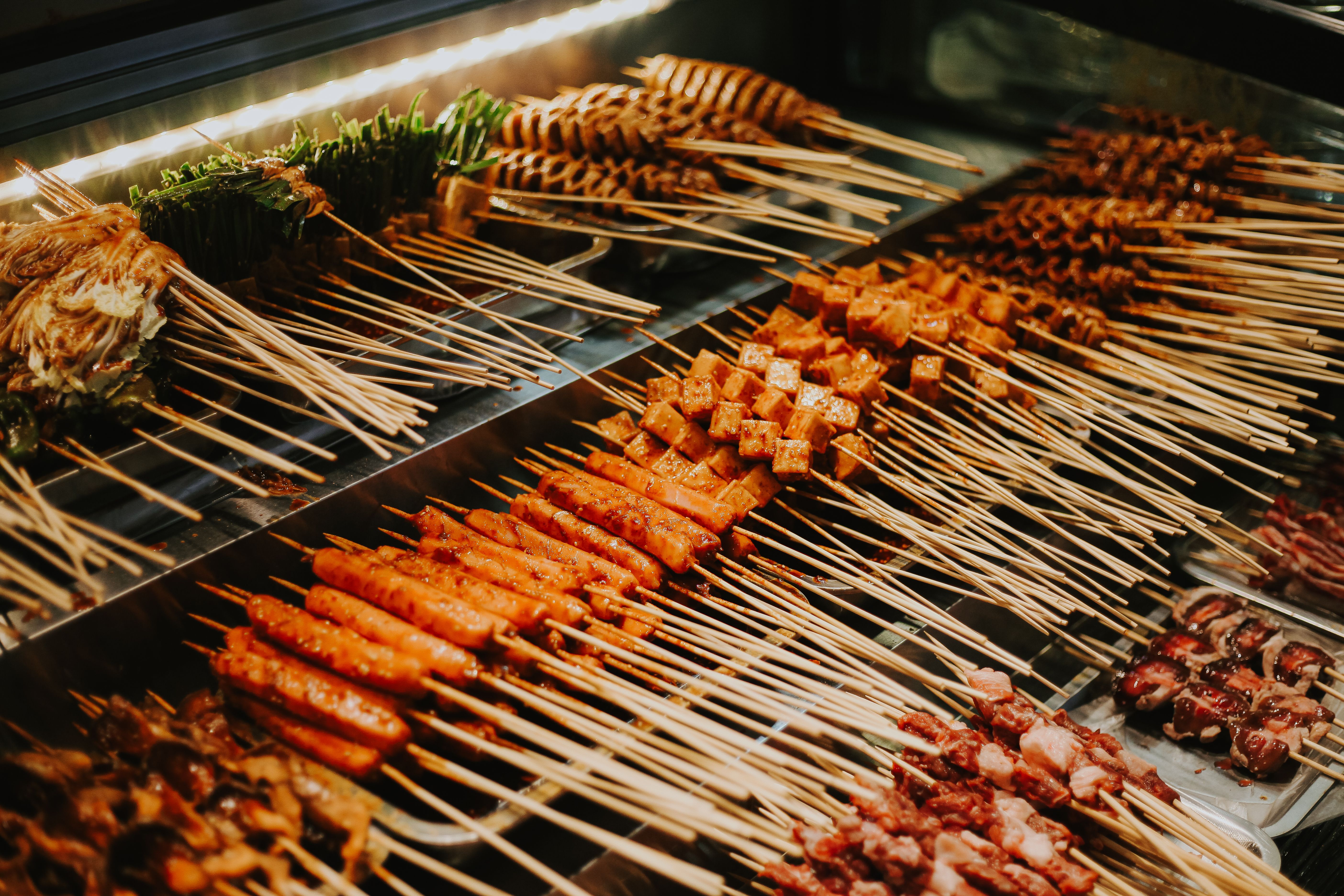 Vibrant Street Food Display in Nanjing · Free Stock Photo