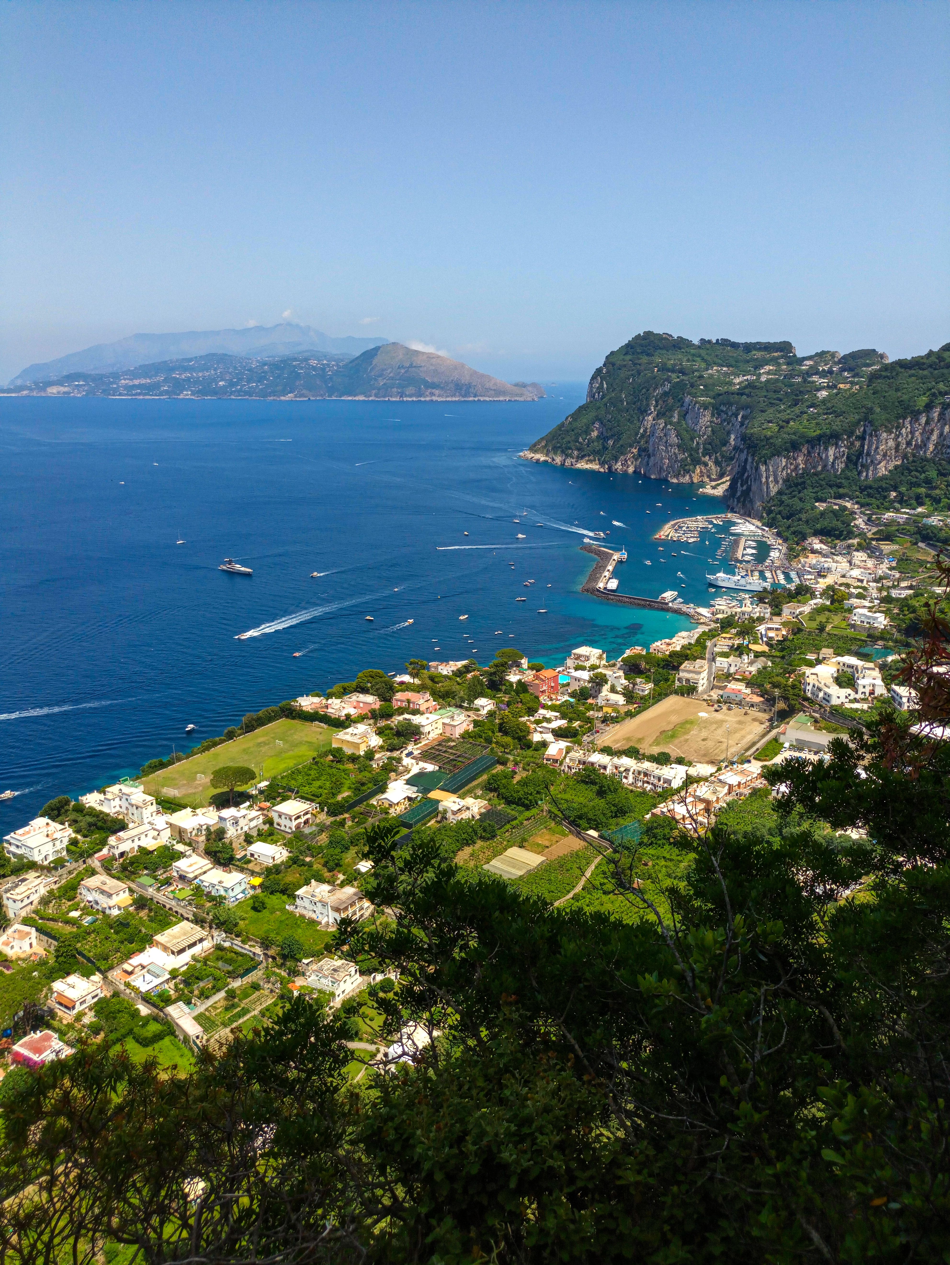 Stunning Aerial View of Capri Island Coastline · Free Stock Photo