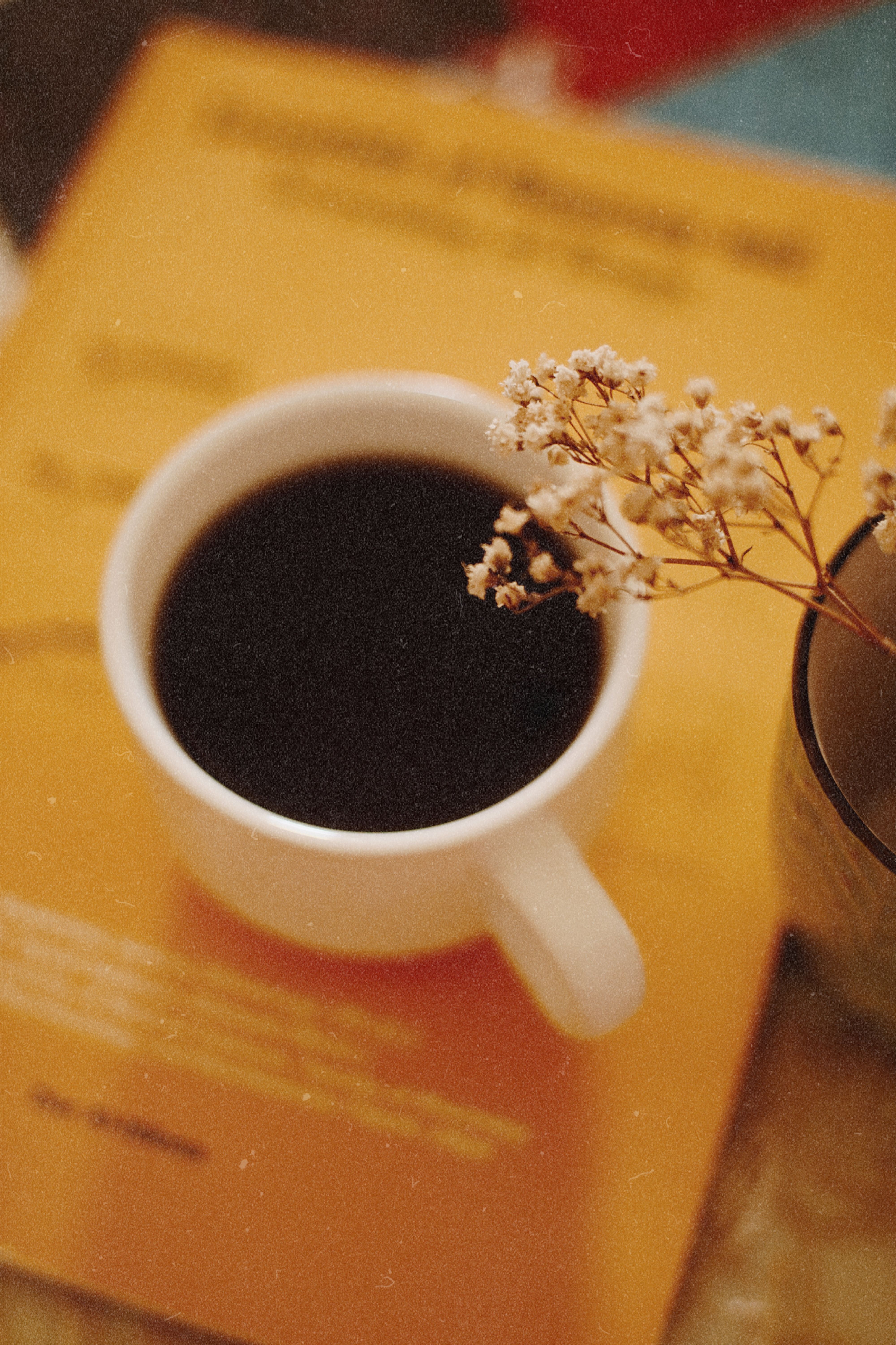 Cozy Coffee Cup with Delicate Flowers · Free Stock Photo