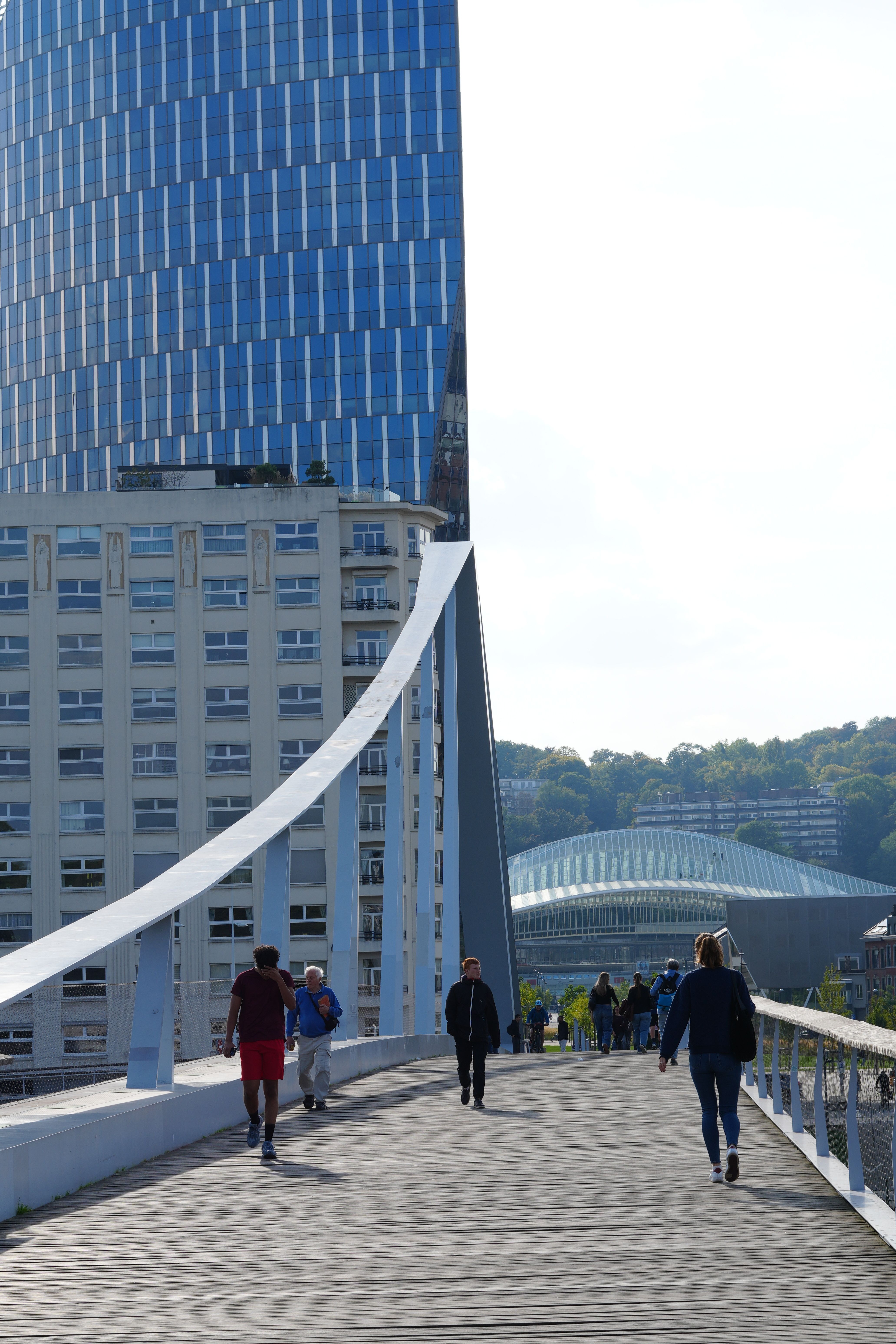Modern Bridge and Skyscraper in Liège, Belgium · Free Stock Photo