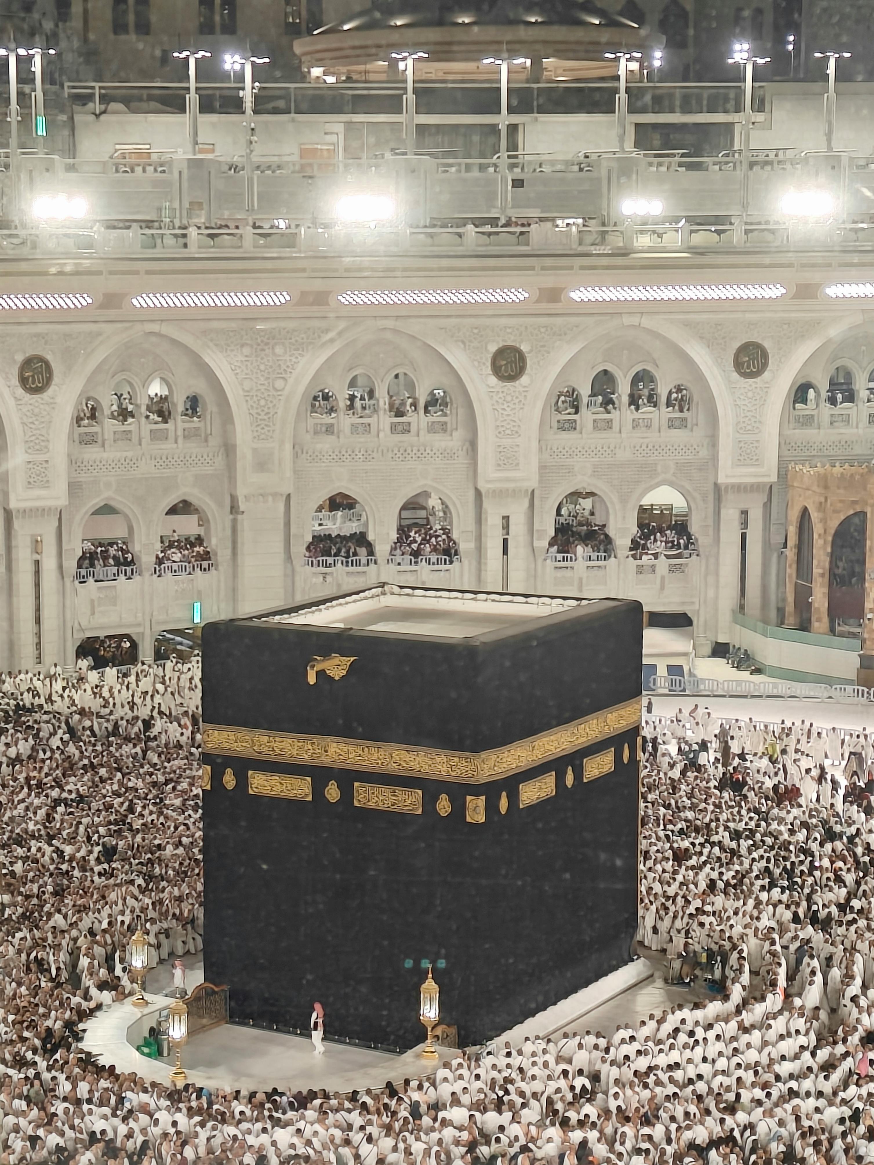 Crowd around Kaaba in Mecca at Sunset · Free Stock Photo
