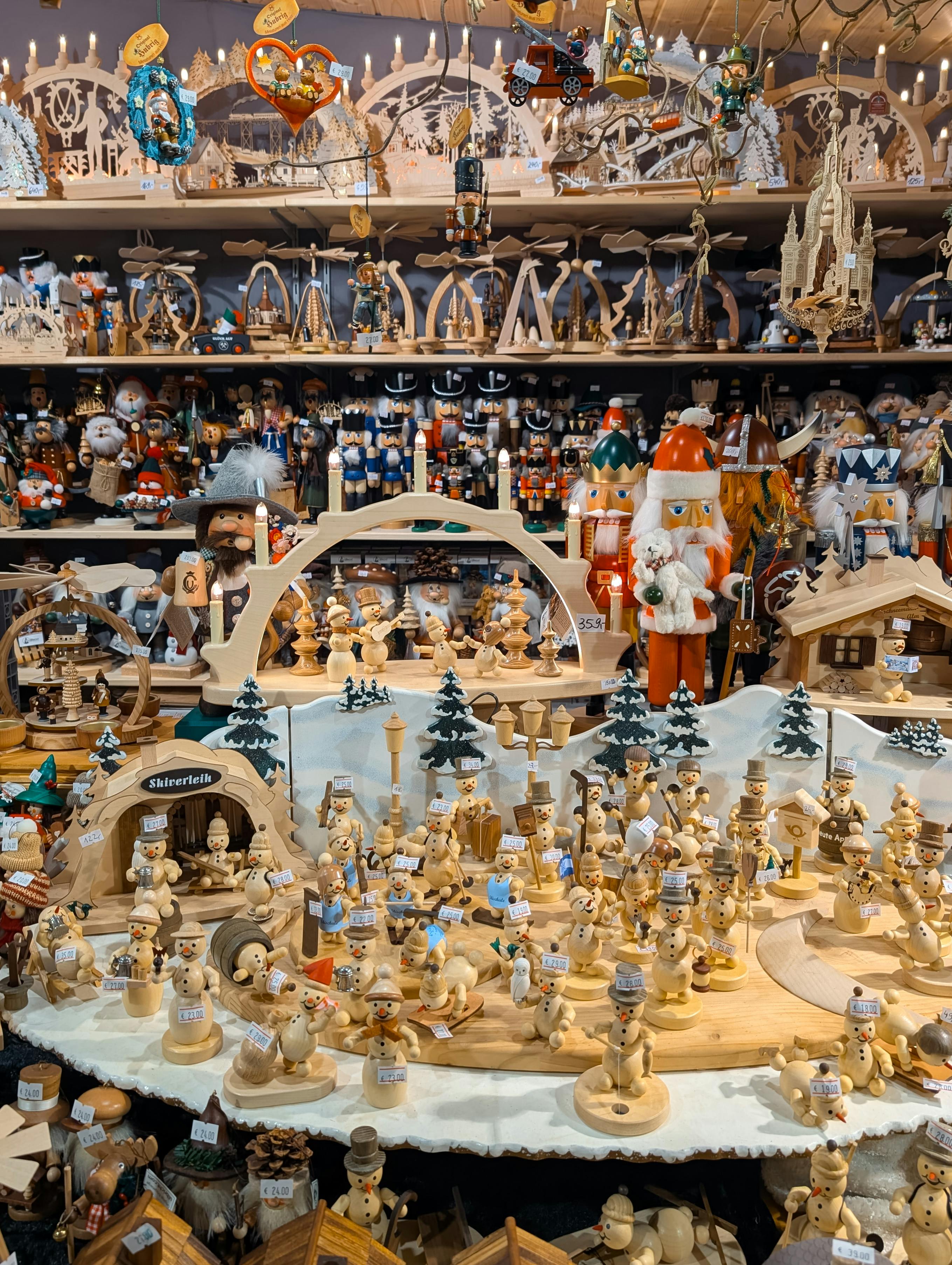 Wooden Christmas Decorations in Dresden Market · Free Stock Photo