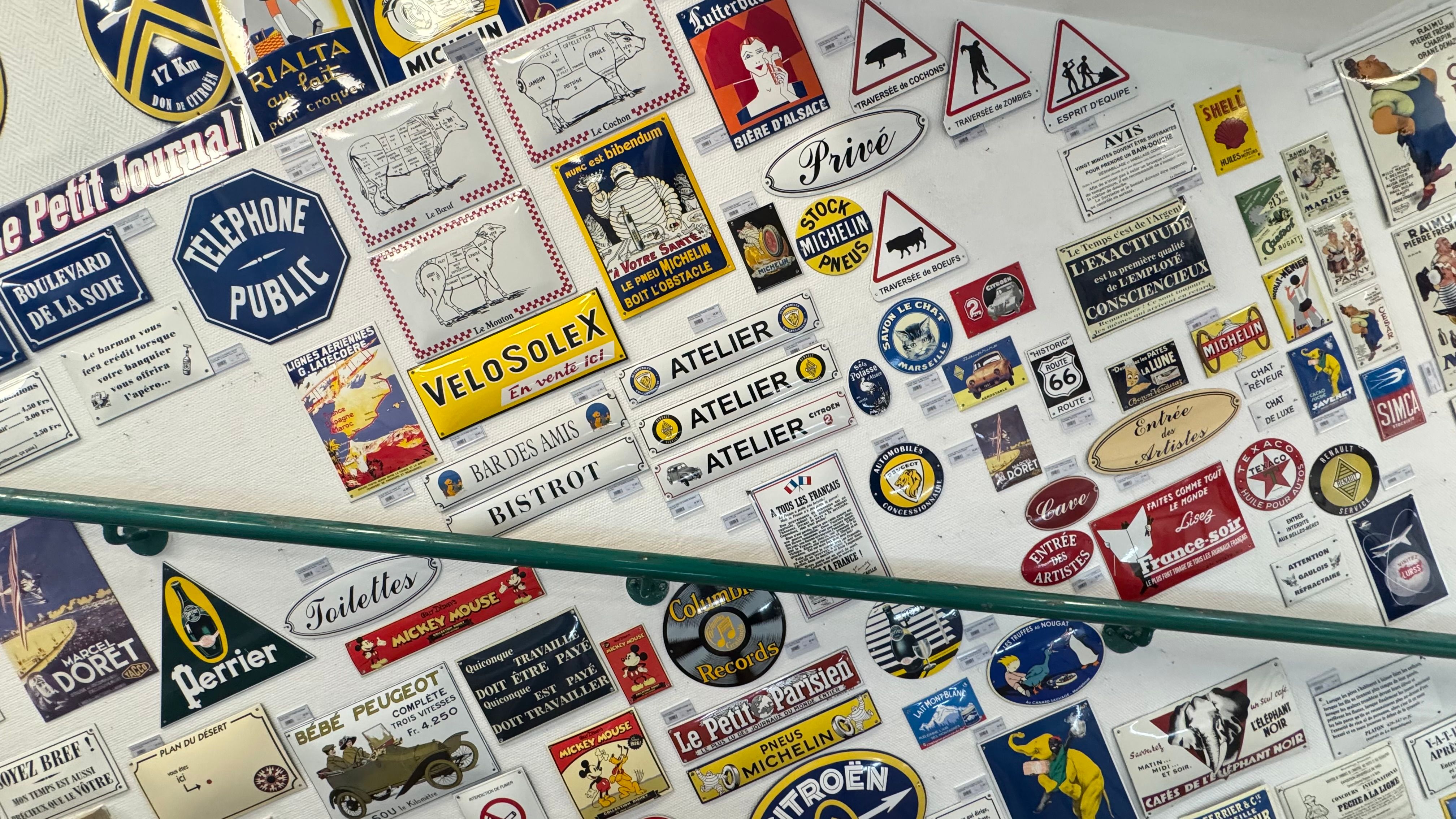 Collection of Vintage French Advertising Signs · Free Stock Photo