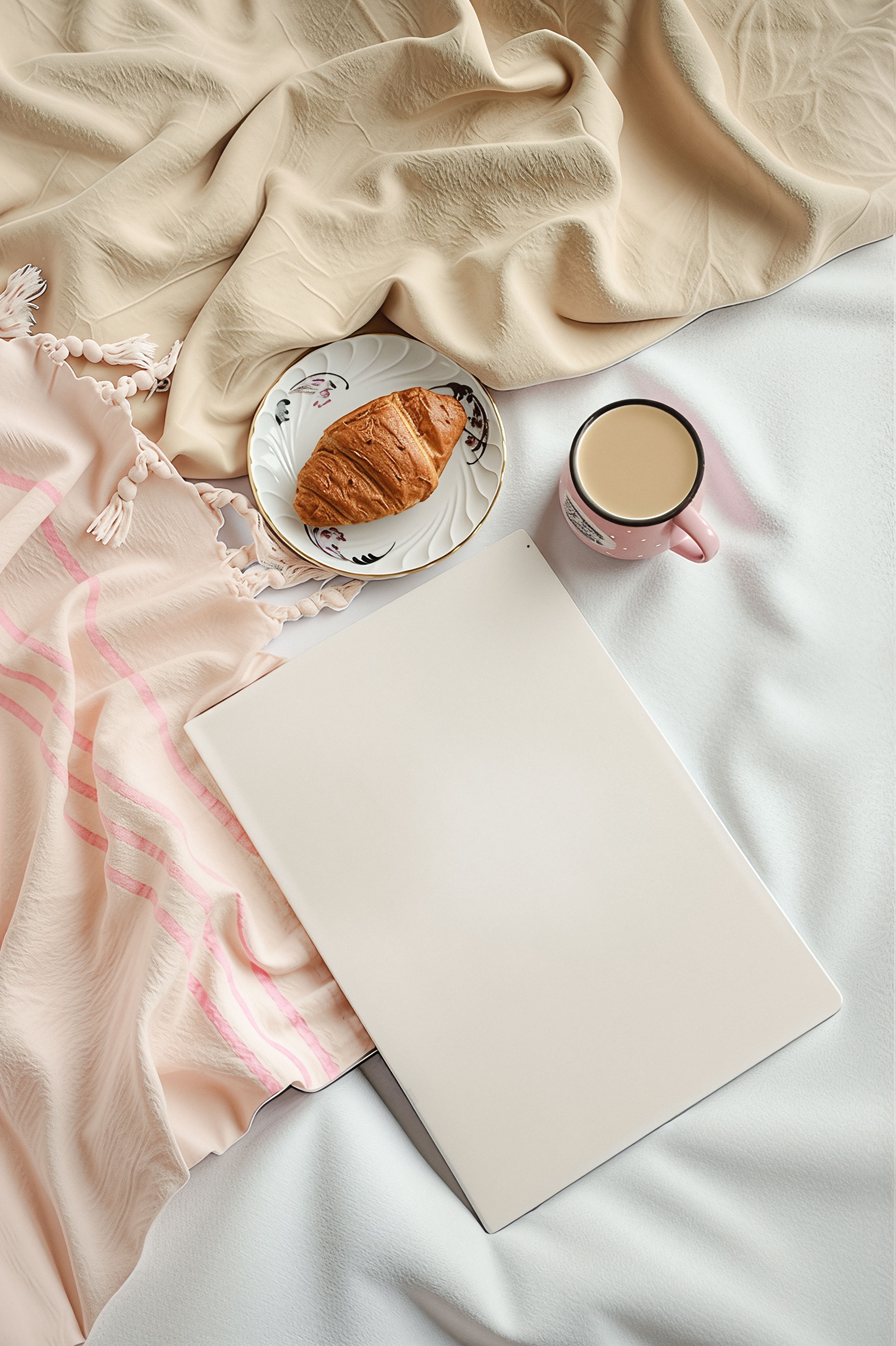 Soft, Minimal Flat‑Lay Beach Pink Photos, Download The BEST Free Soft ...