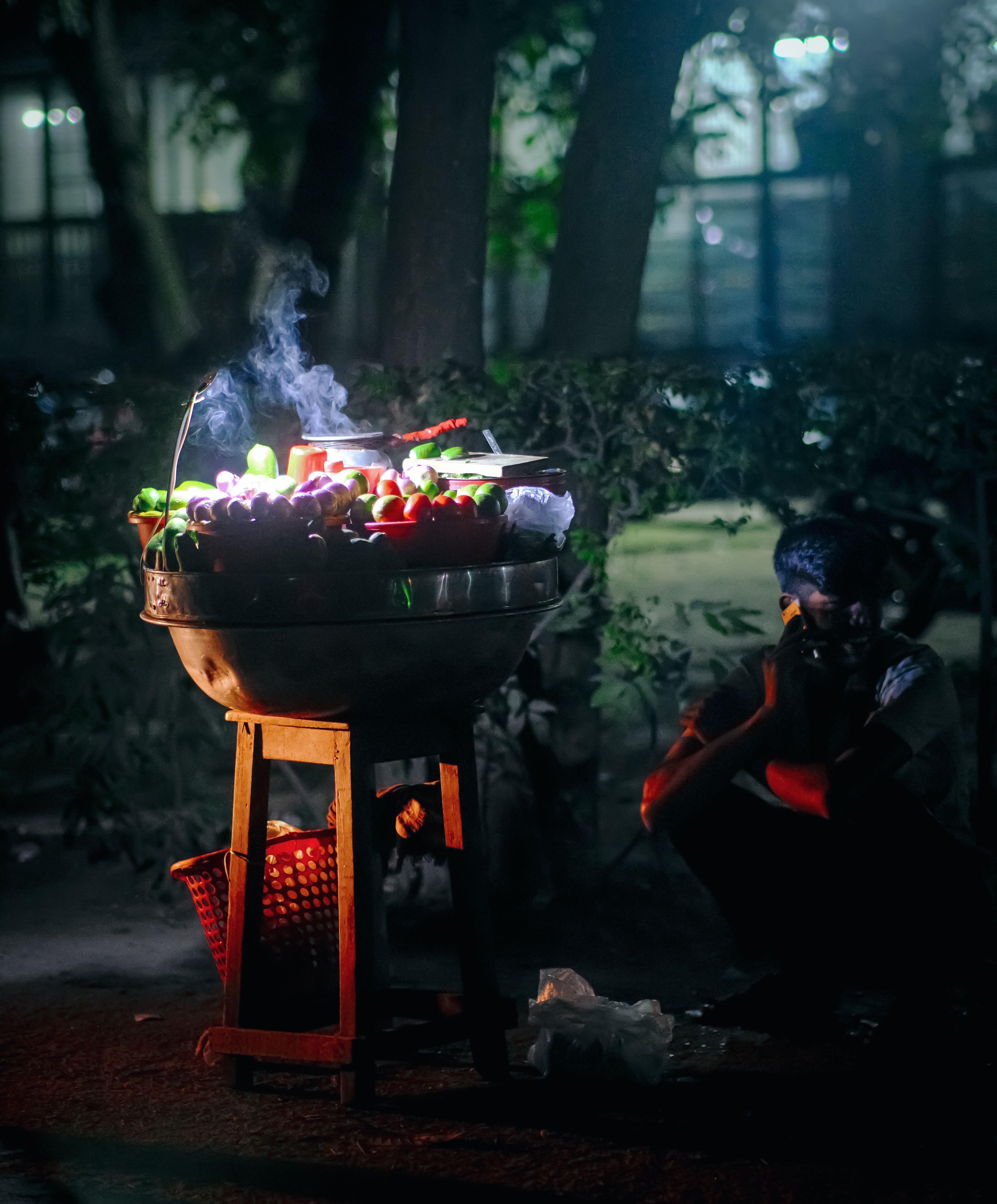 Vibrant Traditional Indian Hindu Ritual Setup · Free Stock Photo