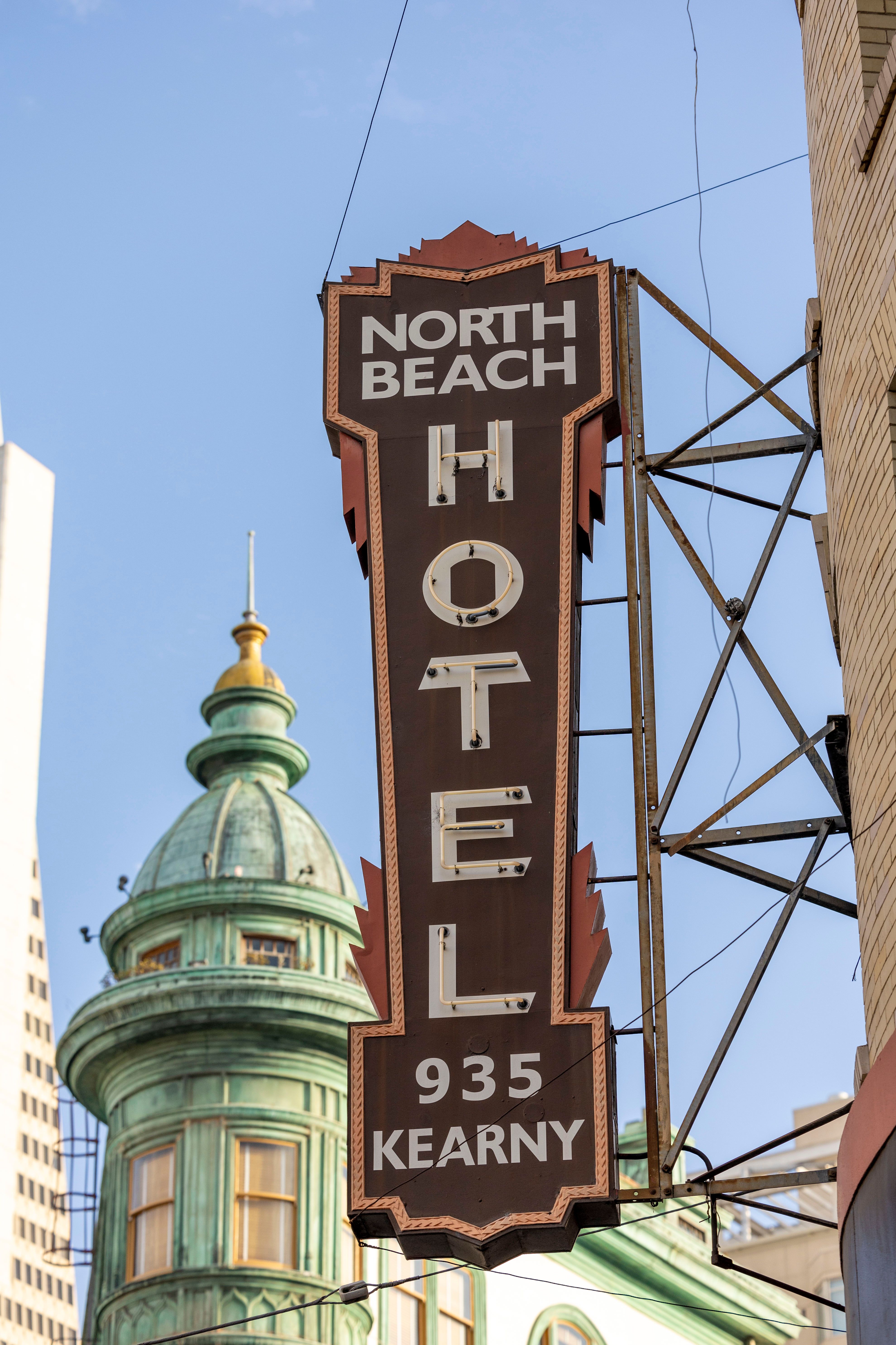 North Beach Hotel Sign in San Francisco · Free Stock Photo