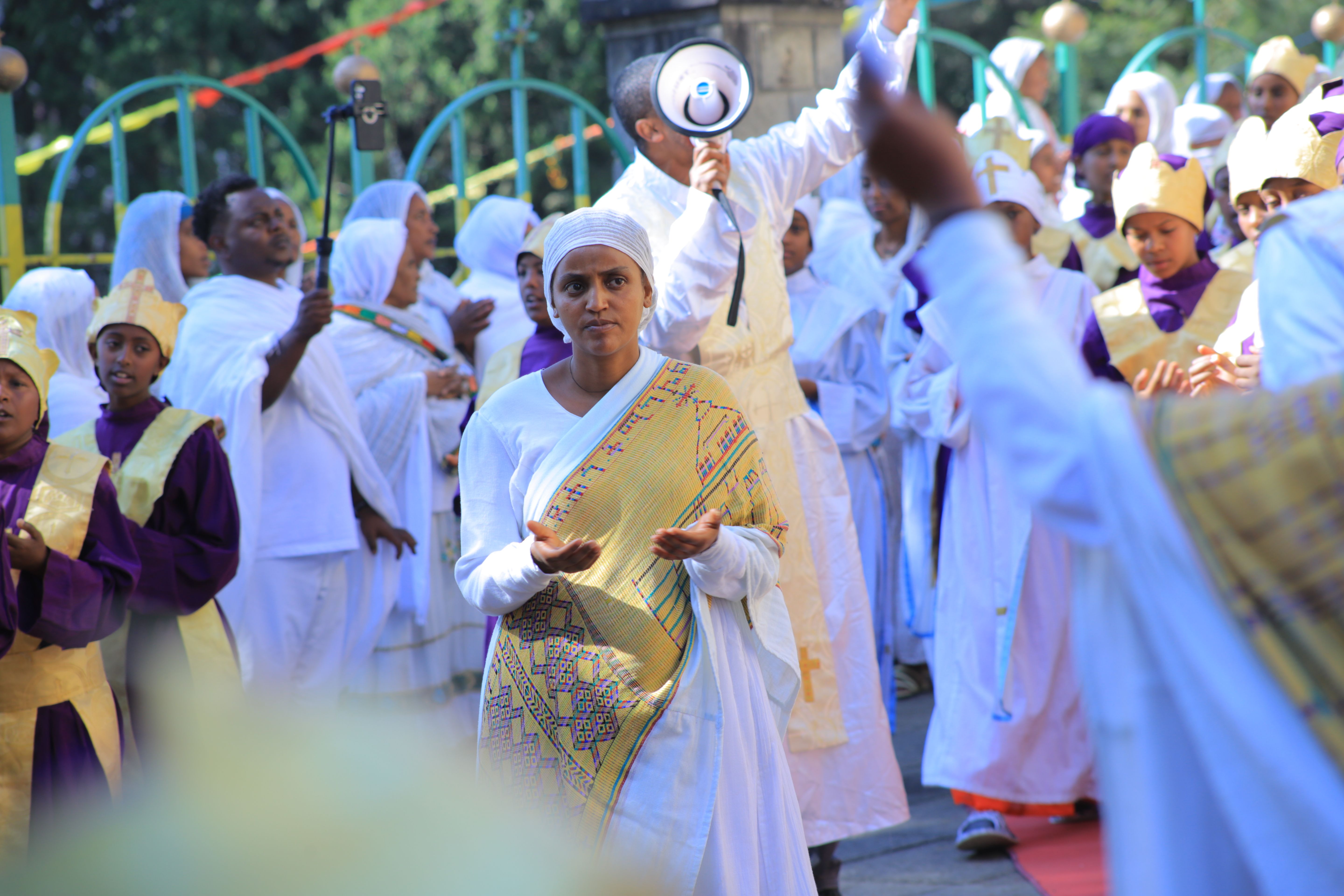 Festive Religious Ceremony in Addis Ababa · Free Stock Photo