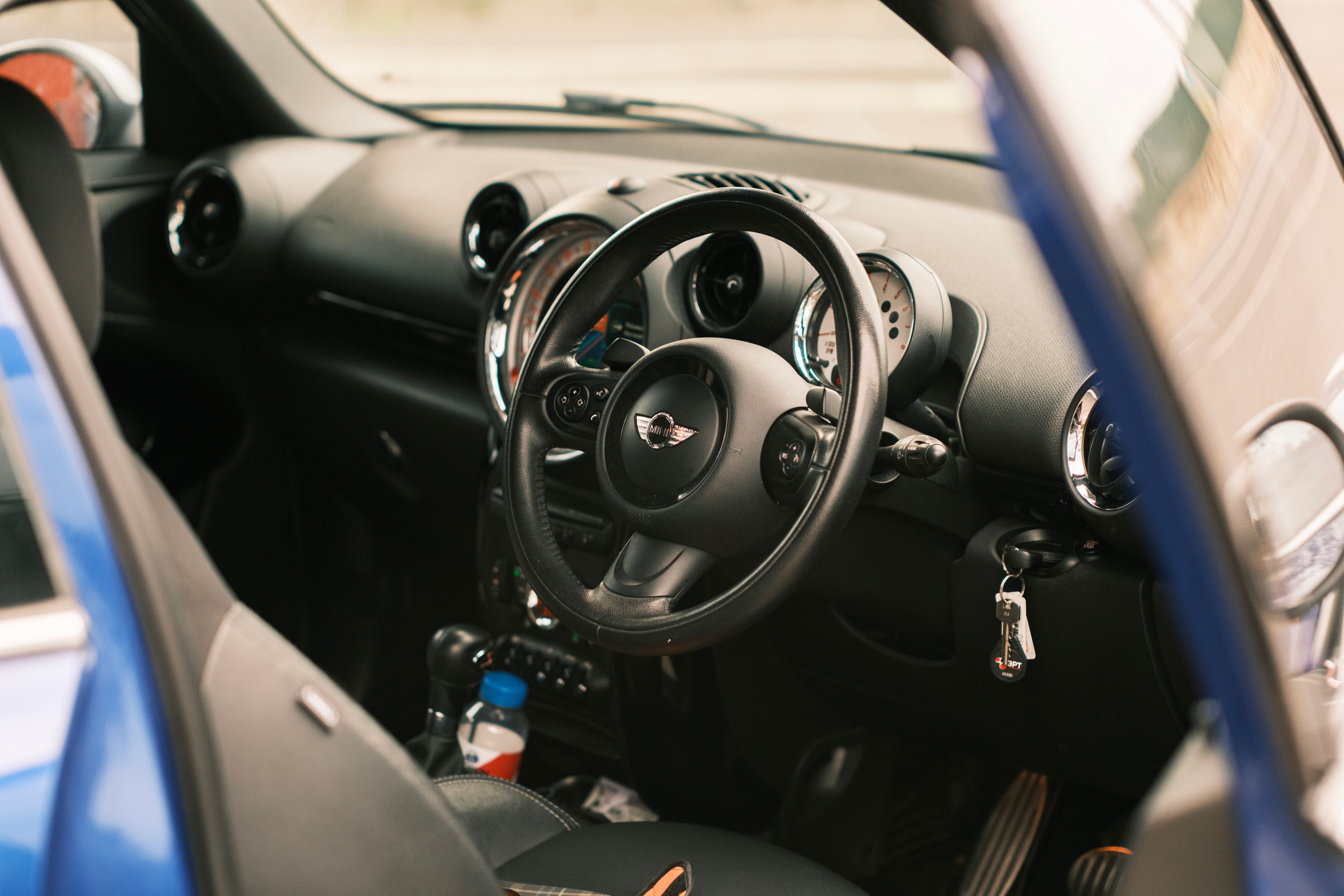 Interior View of a Mini Cooper S in Melbourne · Free Stock Photo