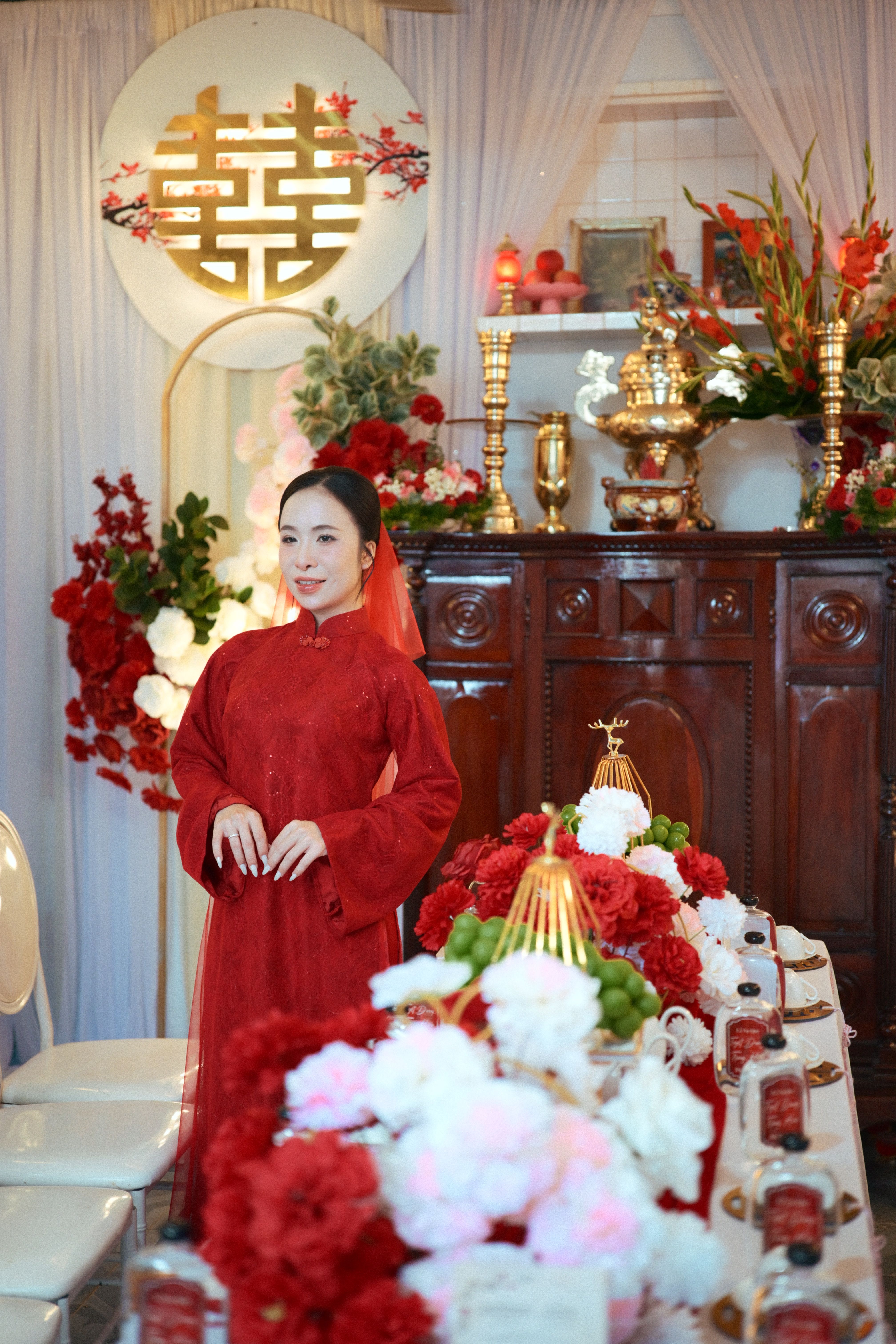 Elegant Traditional Asian Wedding Ceremony Scene · Free Stock Photo