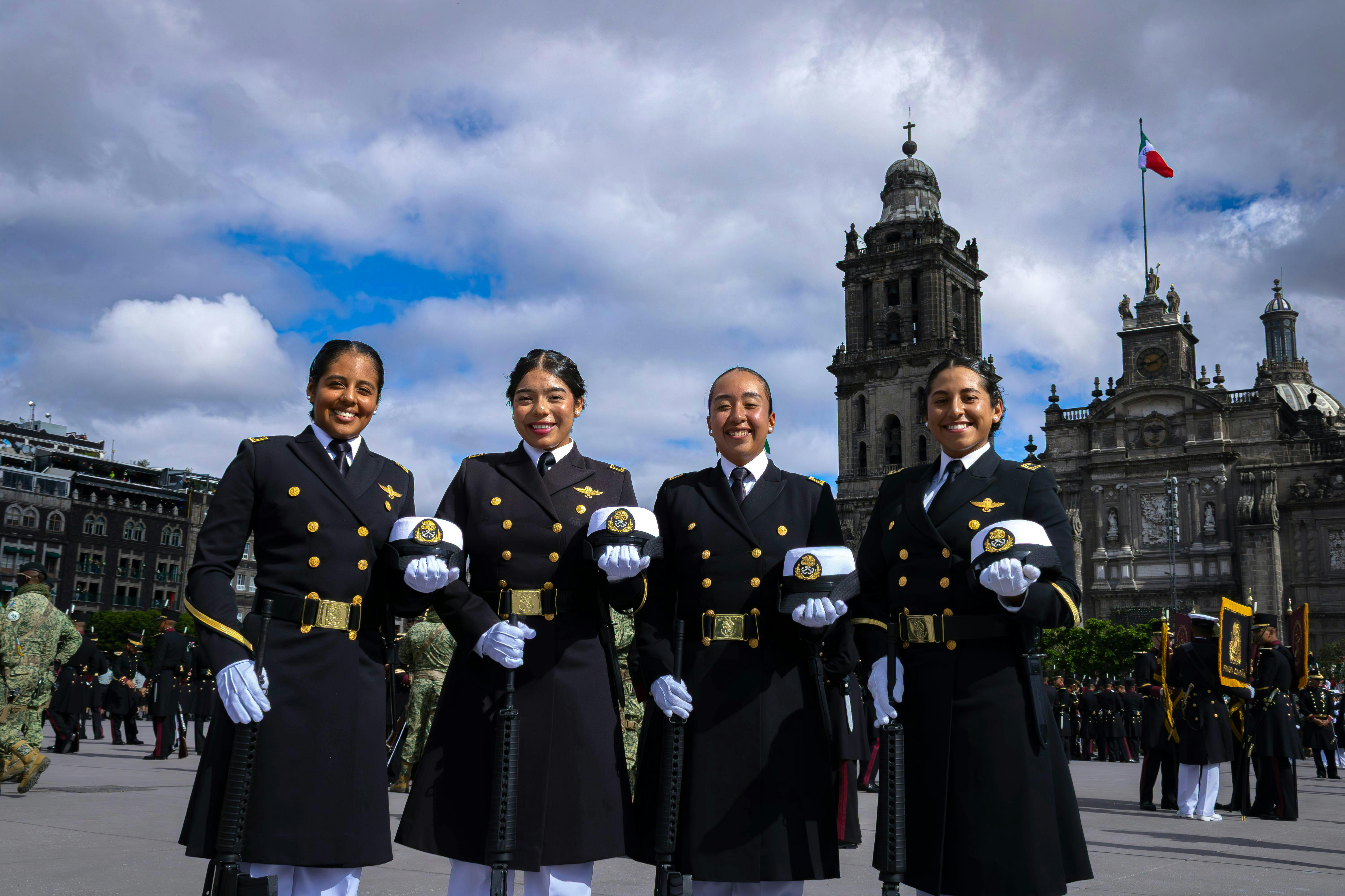Female Officers at Military Parade in Mexico City · Free Stock Photo