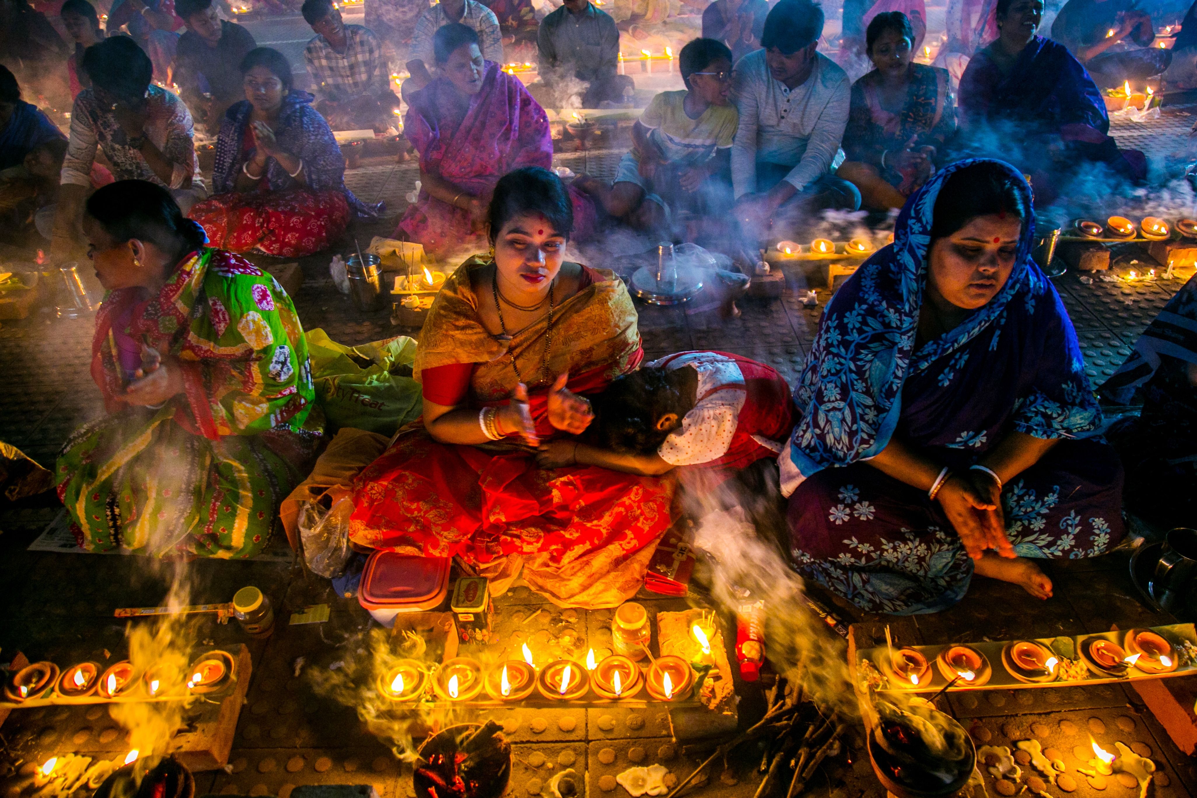 Women Participating in Traditional Ritual Ceremony · Free Stock Photo
