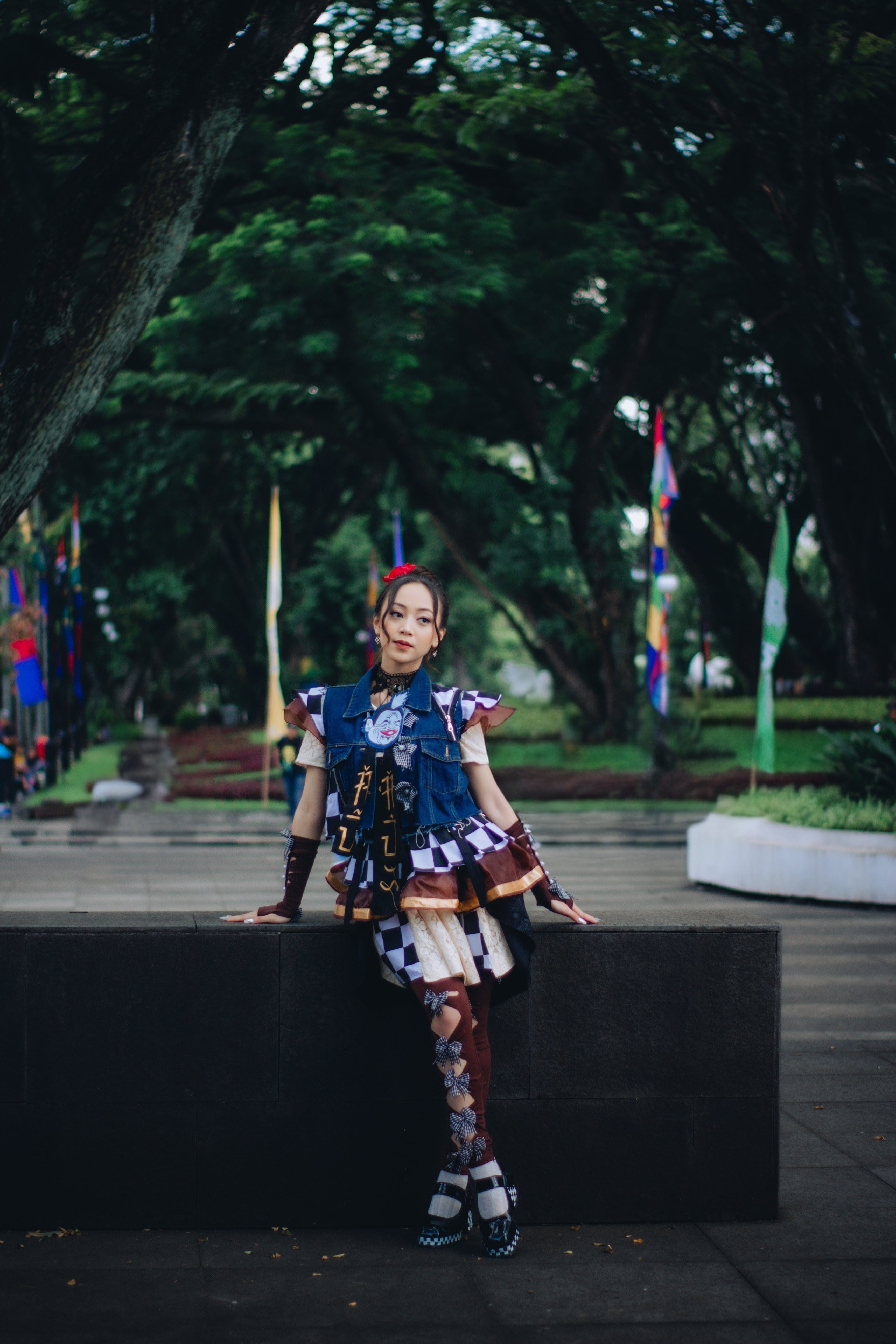 Cosplayer Posing Outdoors in Bandung Park · Free Stock Photo