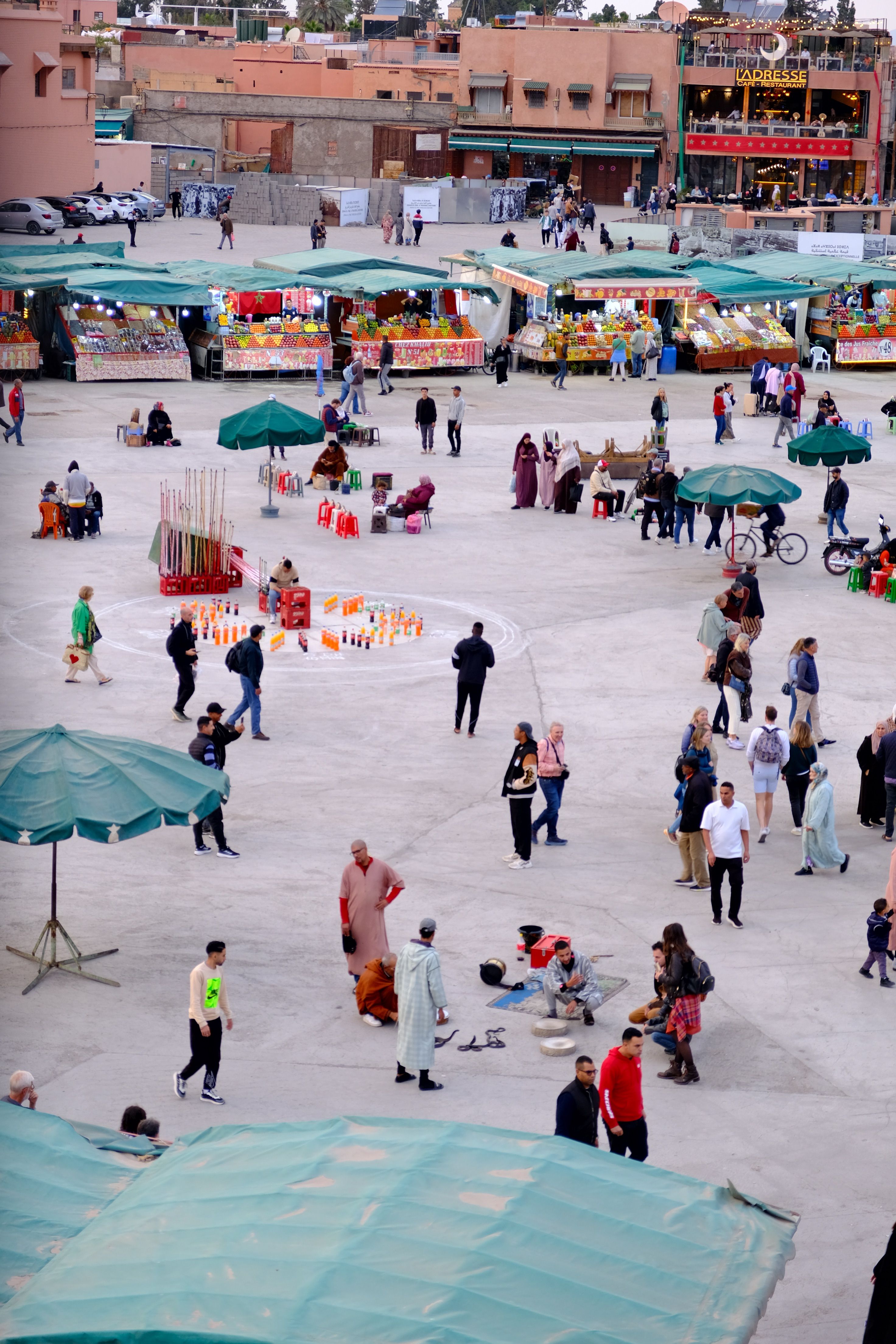 Vibrant Market Scene in Marrakech, Morocco · Free Stock Photo